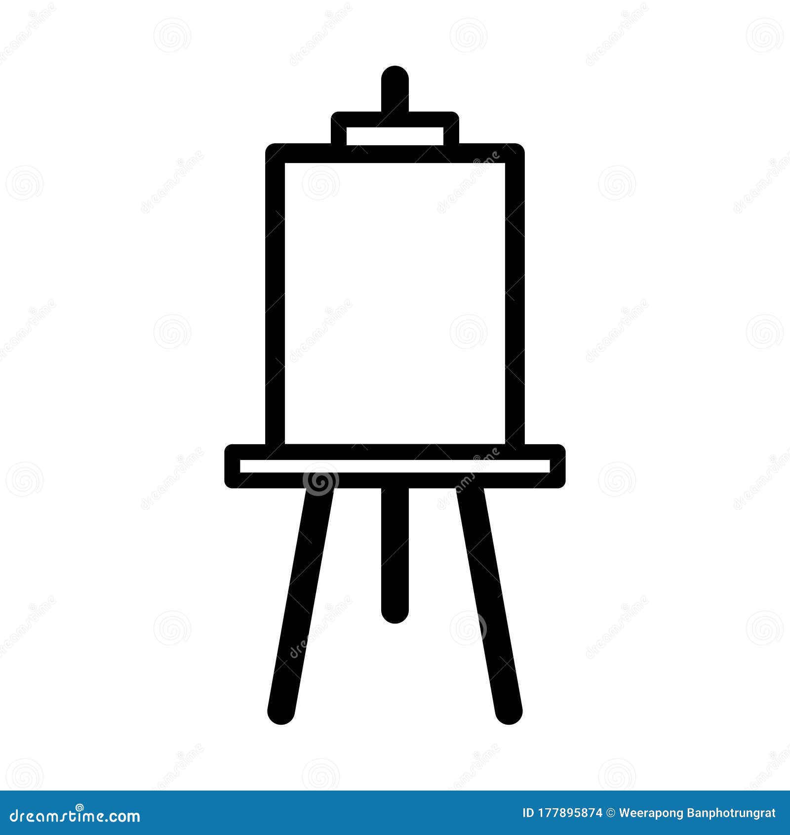 Drawing board icon stock vector. Illustration of stand - 177895874