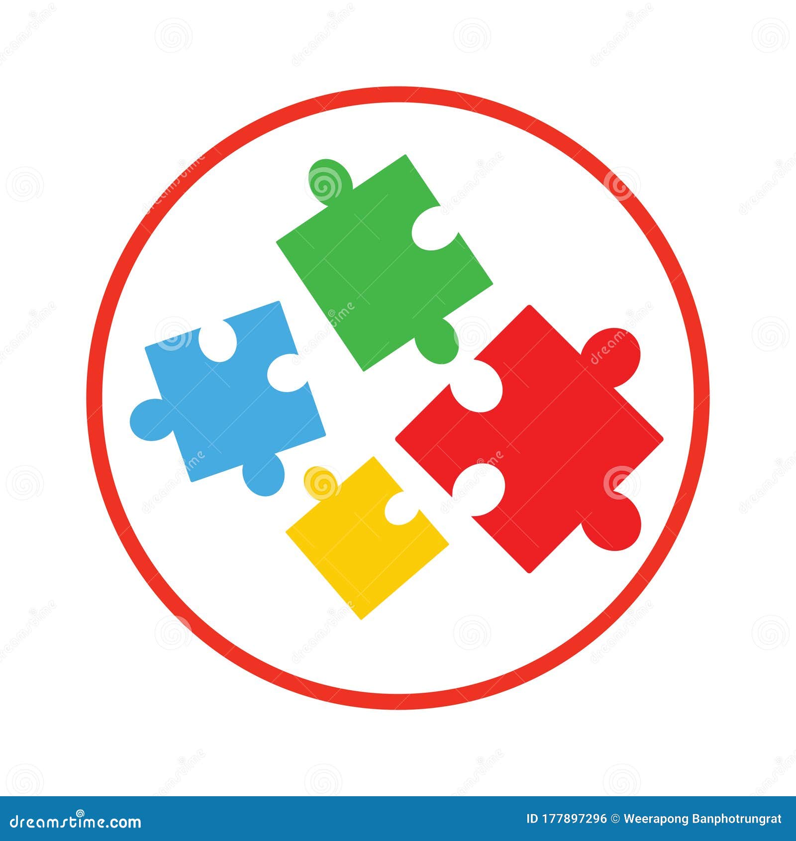 Jigsaw puzzle game symbol stock vector. Illustration of connection ...