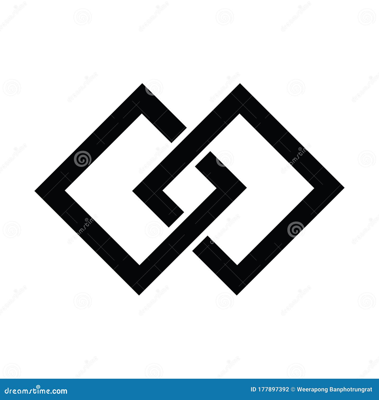 Square logo design stock vector. Illustration of logo - 177897392