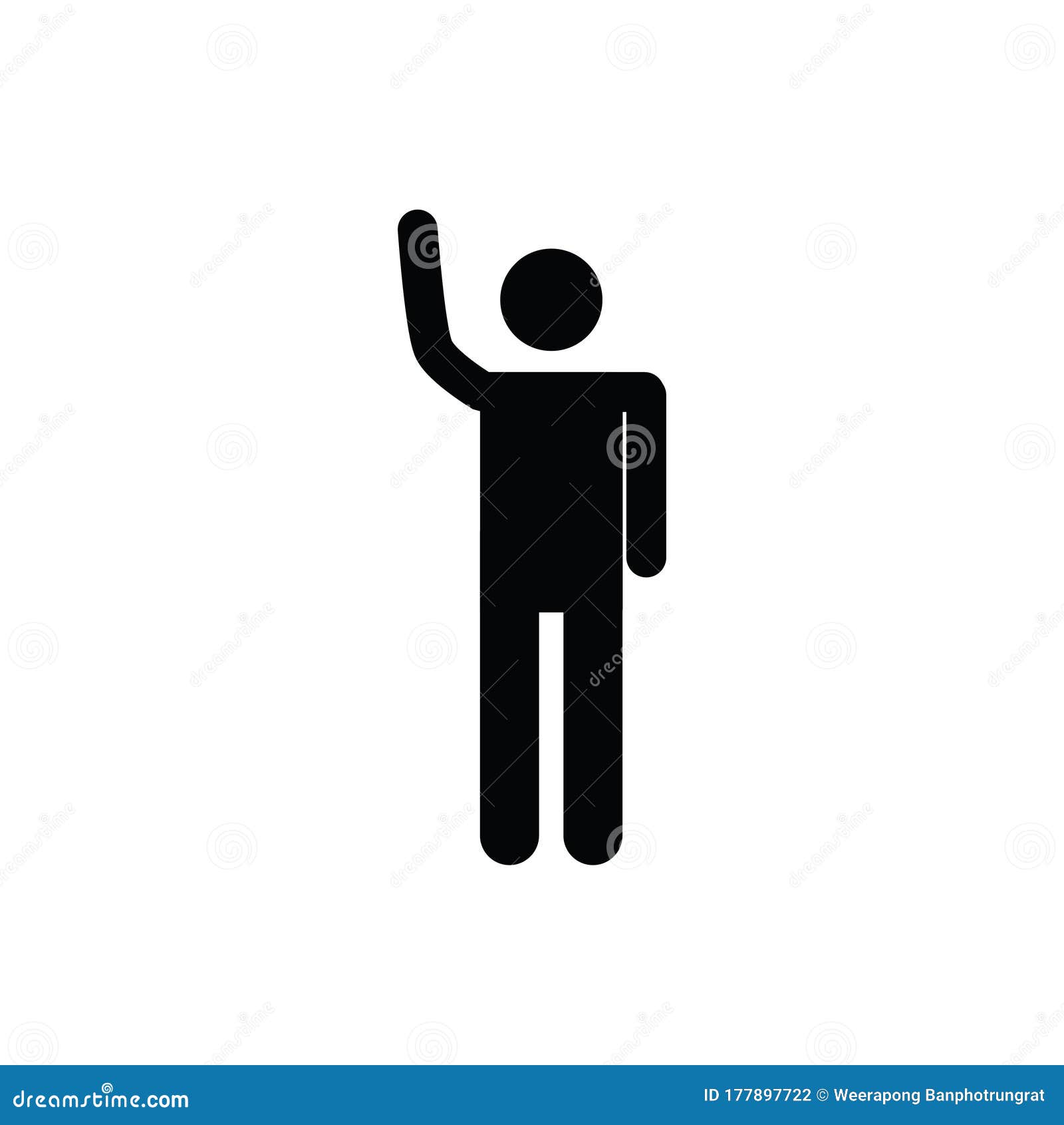 People Vote by Raising Hands Stock Vector - Illustration of crowded ...