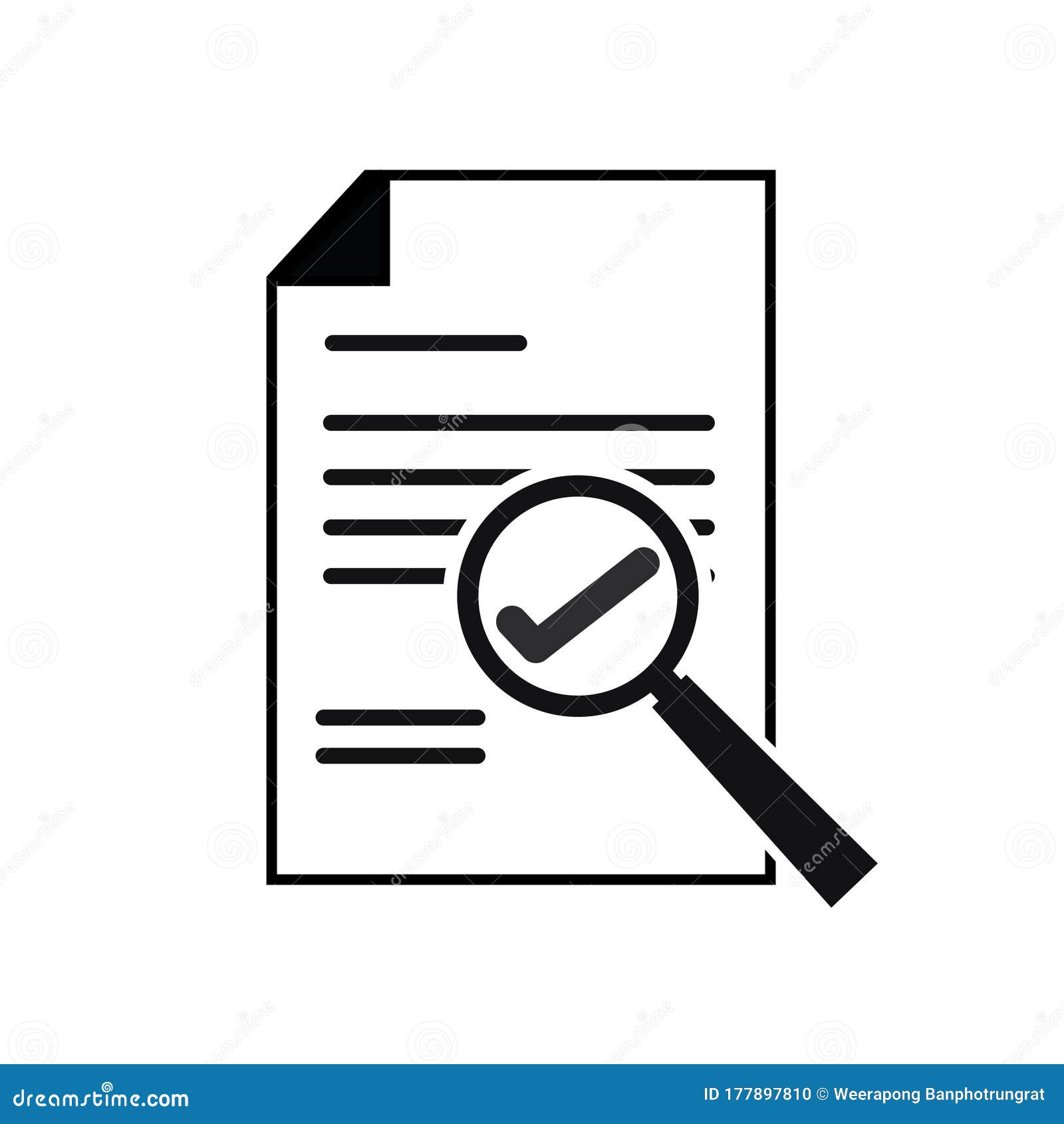 The Right Documents and Correct Preport Stock Vector - Illustration of ...