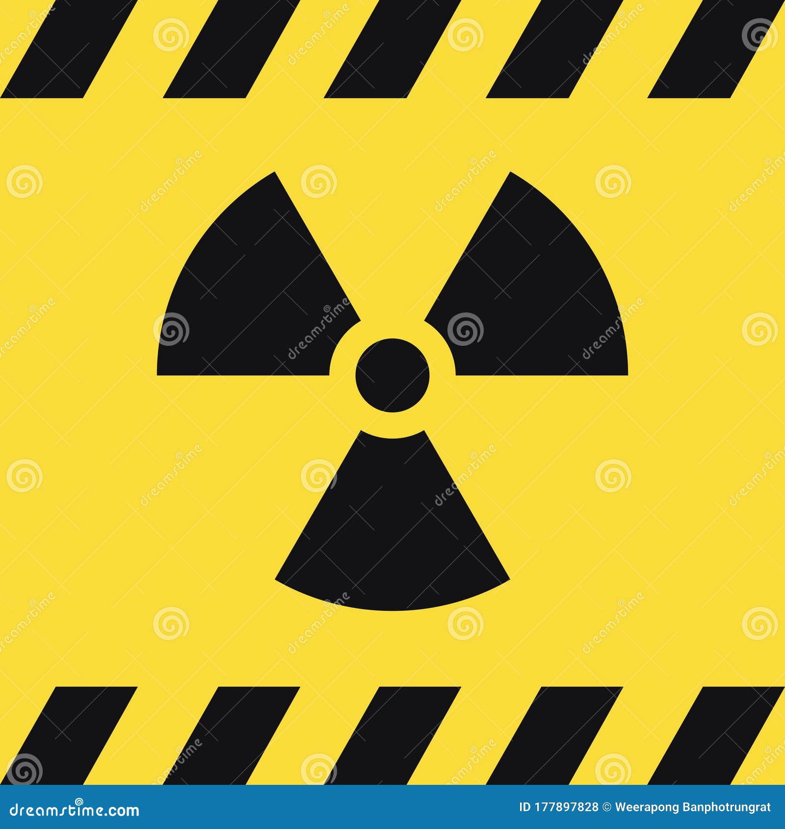 Radioactive sign stock vector. Illustration of alert - 177897828