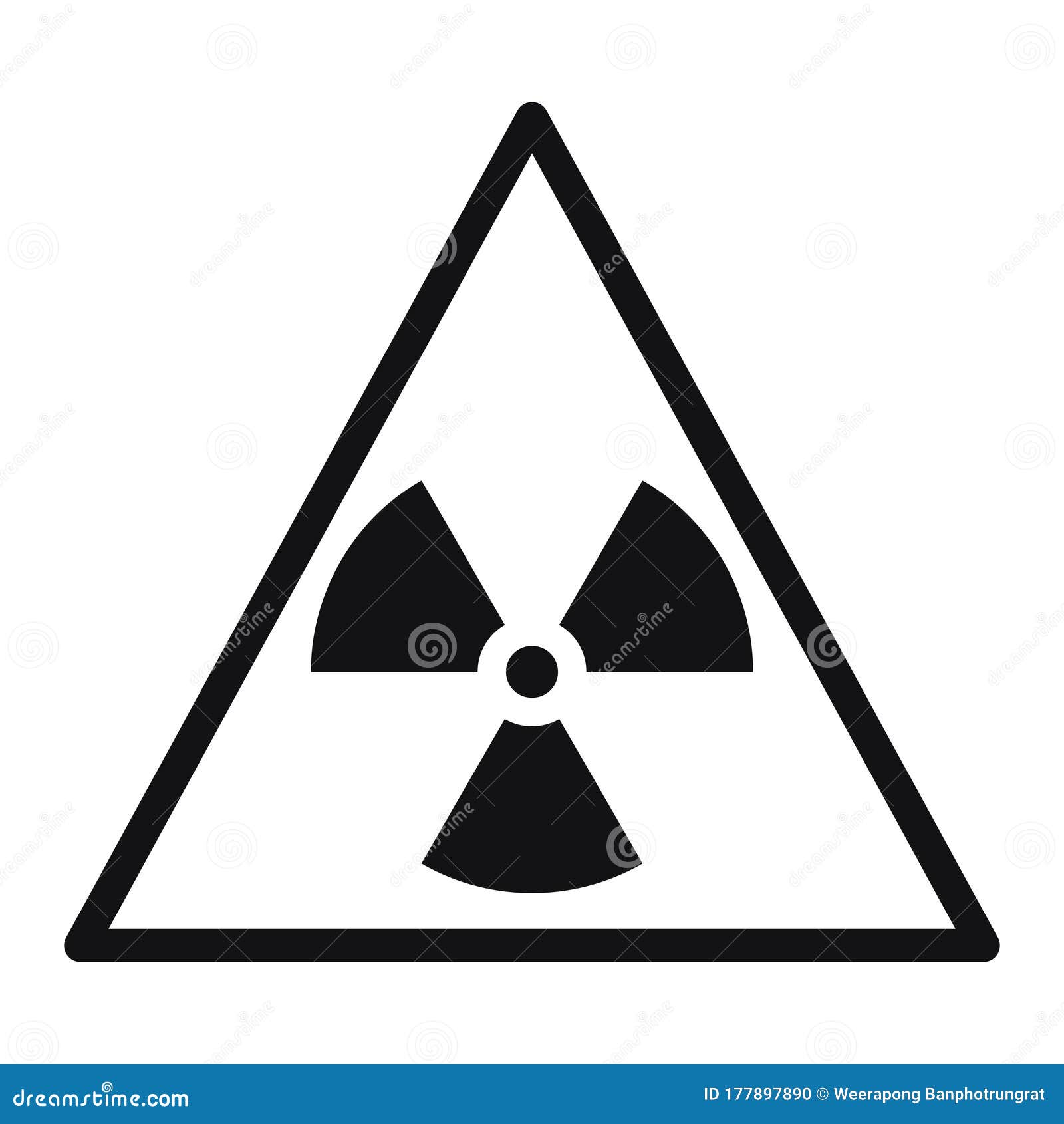 Radioactive Sign for Warning Stock Vector - Illustration of radioactive ...