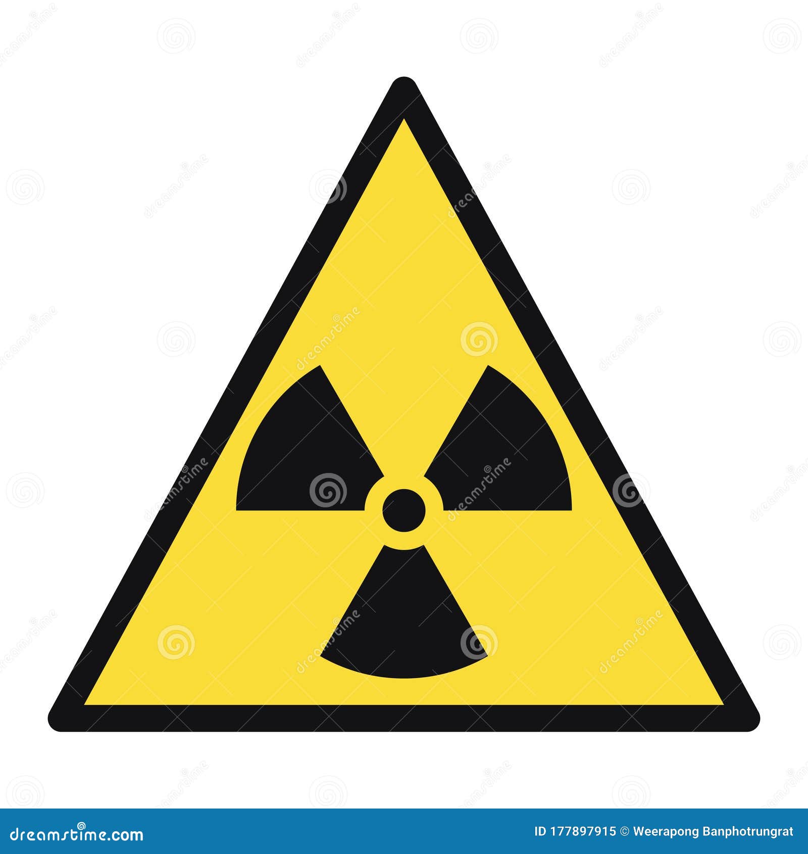 Radioactive Sign for Warning Stock Vector - Illustration of vector ...