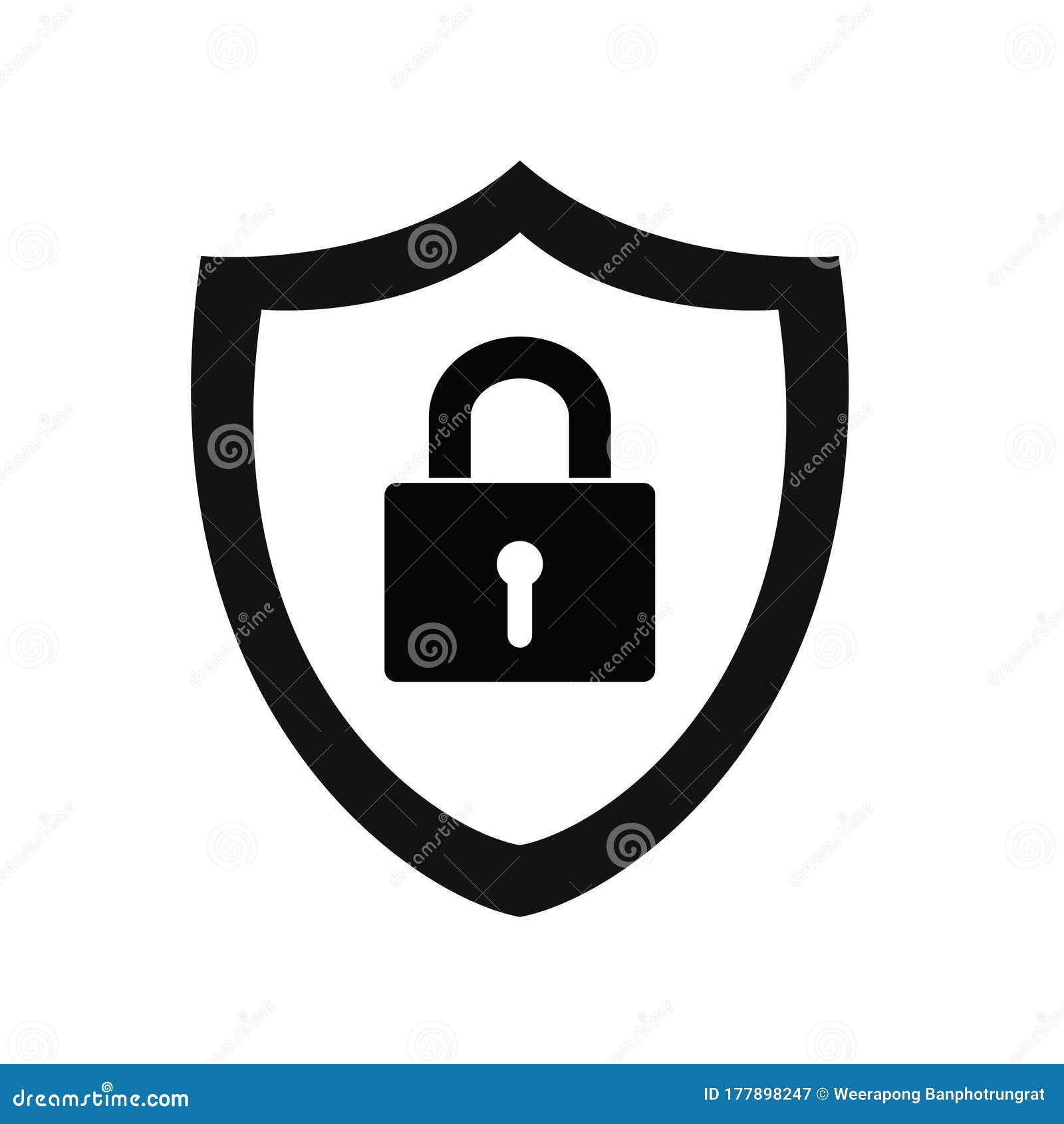 Security Sign To Protect Personal Information Stock Vector ...