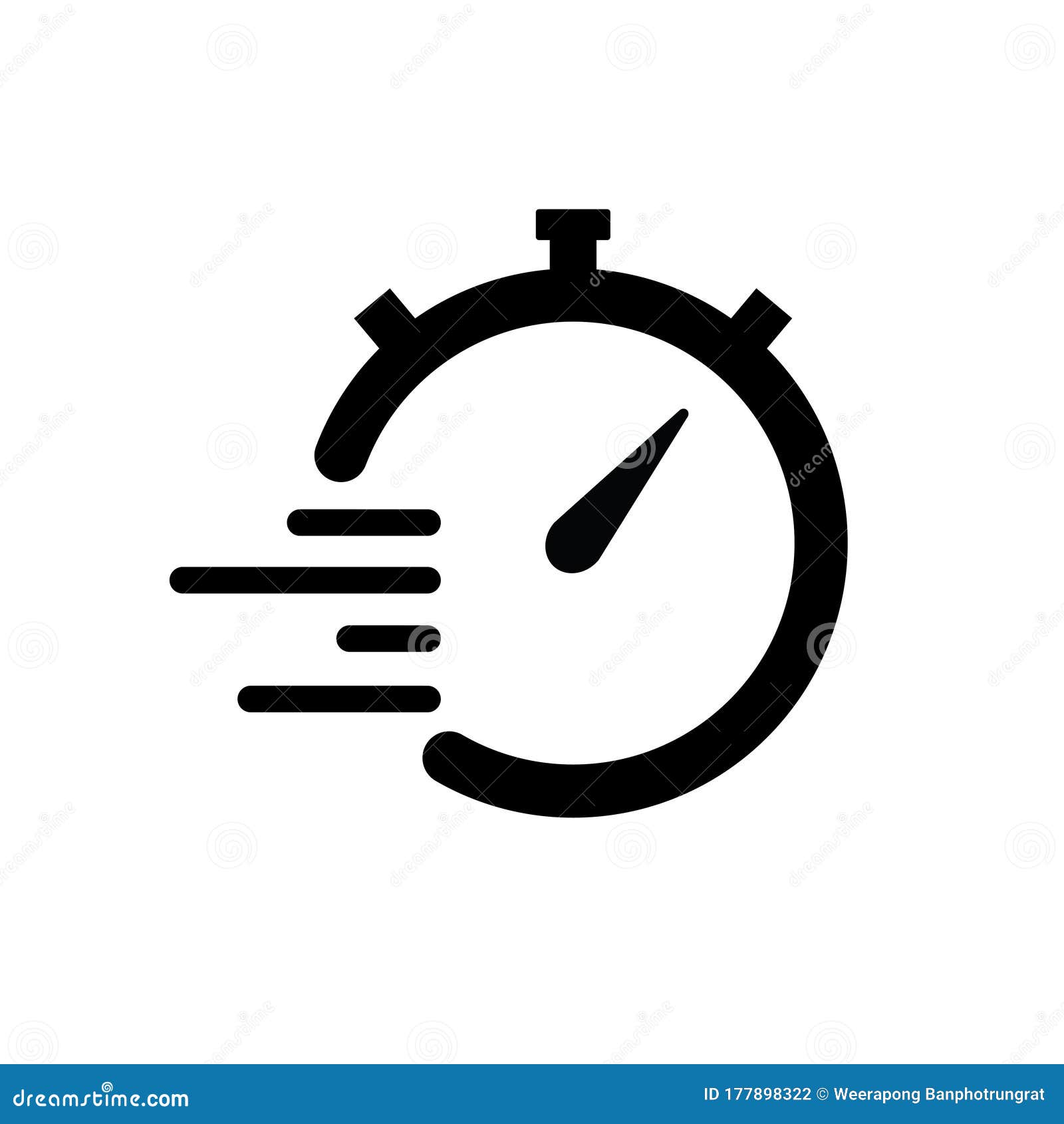 The timer fast time icon stock vector. Illustration of icon - 177898322