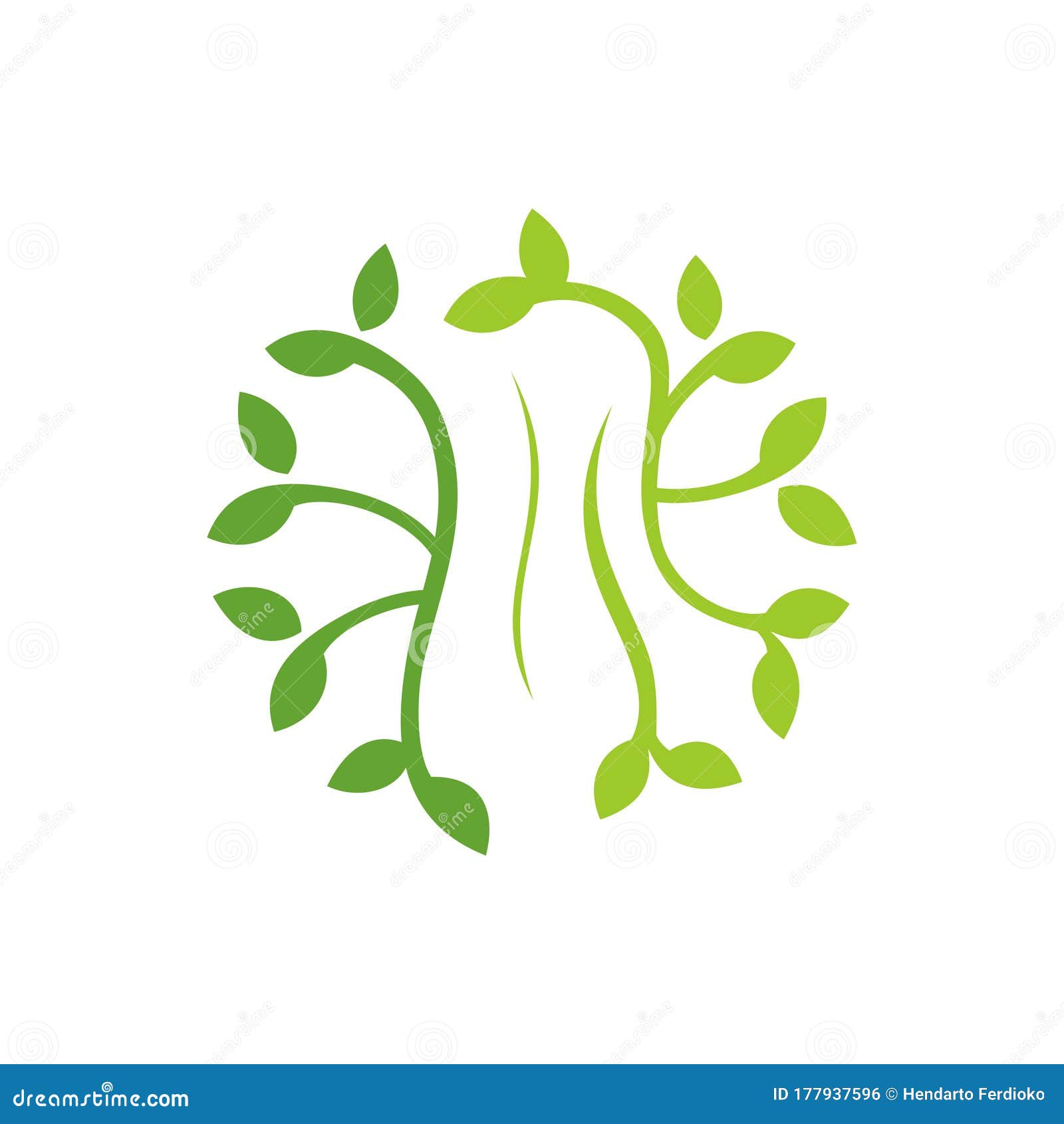 Body Leaf Nature Logo Design Vector Stock Vector - Illustration of ...