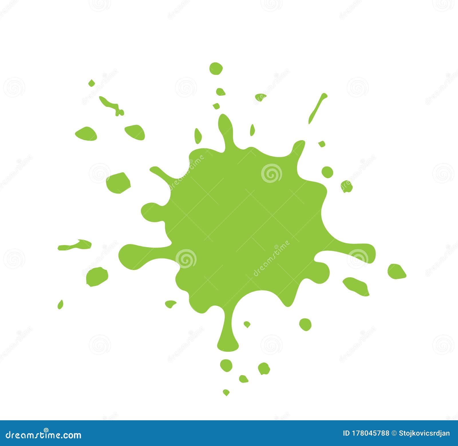 Green paint splash stock vector. Illustration of design - 178045788