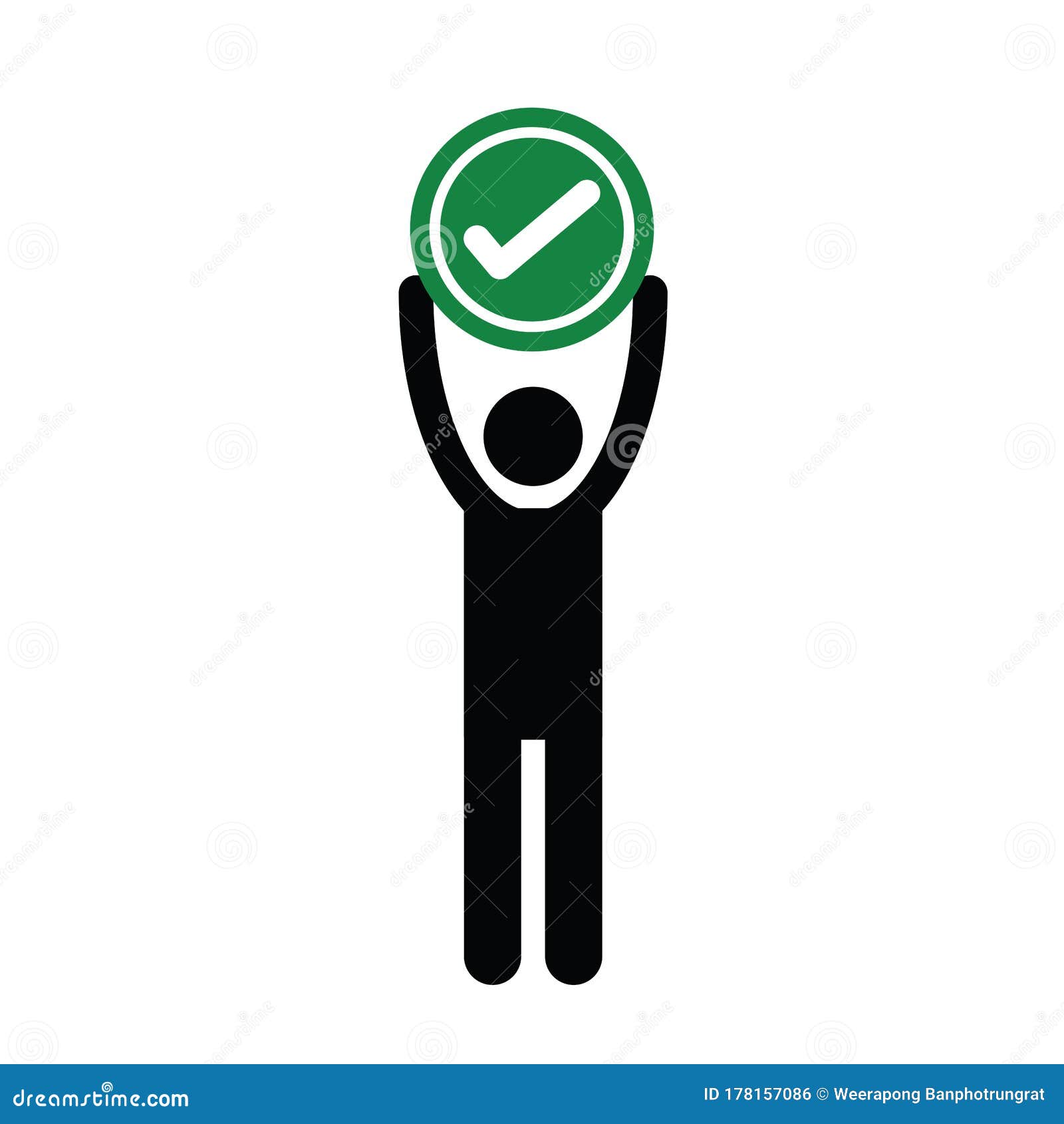 Right and wrong icon stock vector. Illustration of approved - 178157086