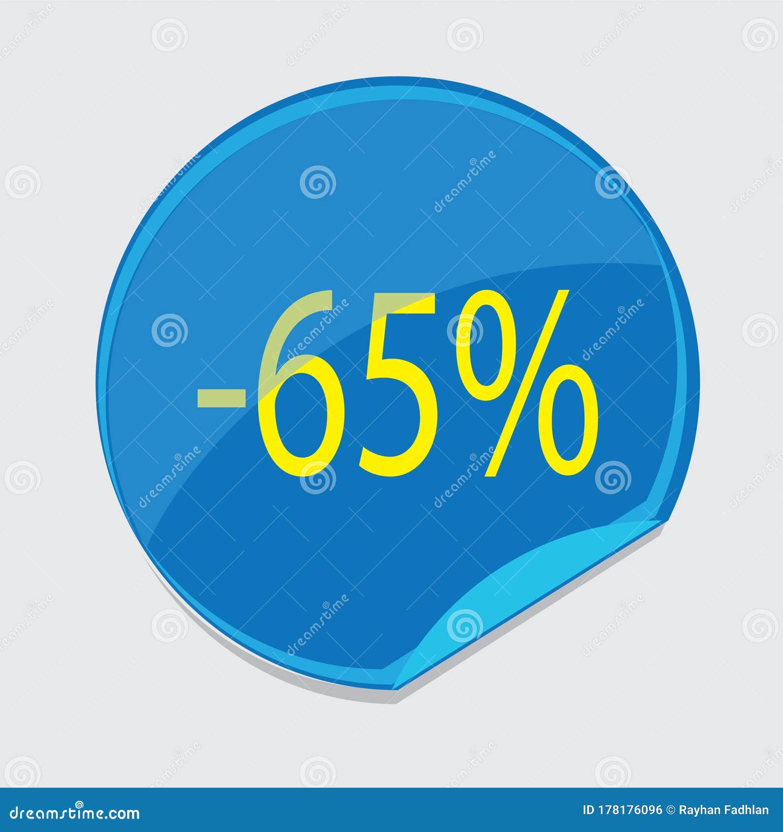 Up To 65 Discount Icon Icon Stock Vector - Illustration of isolated ...