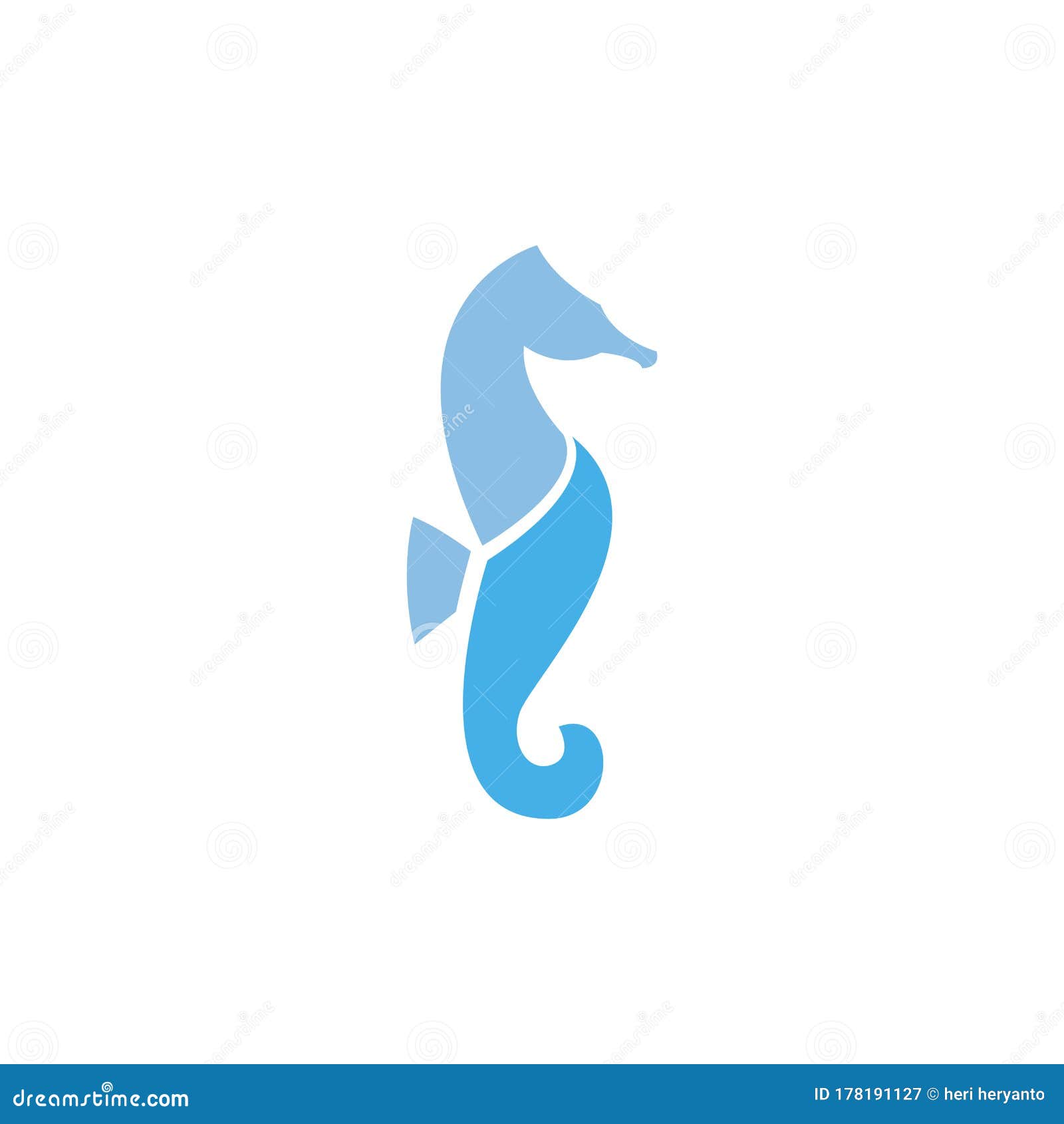 Seahorse Logo. Sea Animal Icon. Symbol Stock Illustration ...