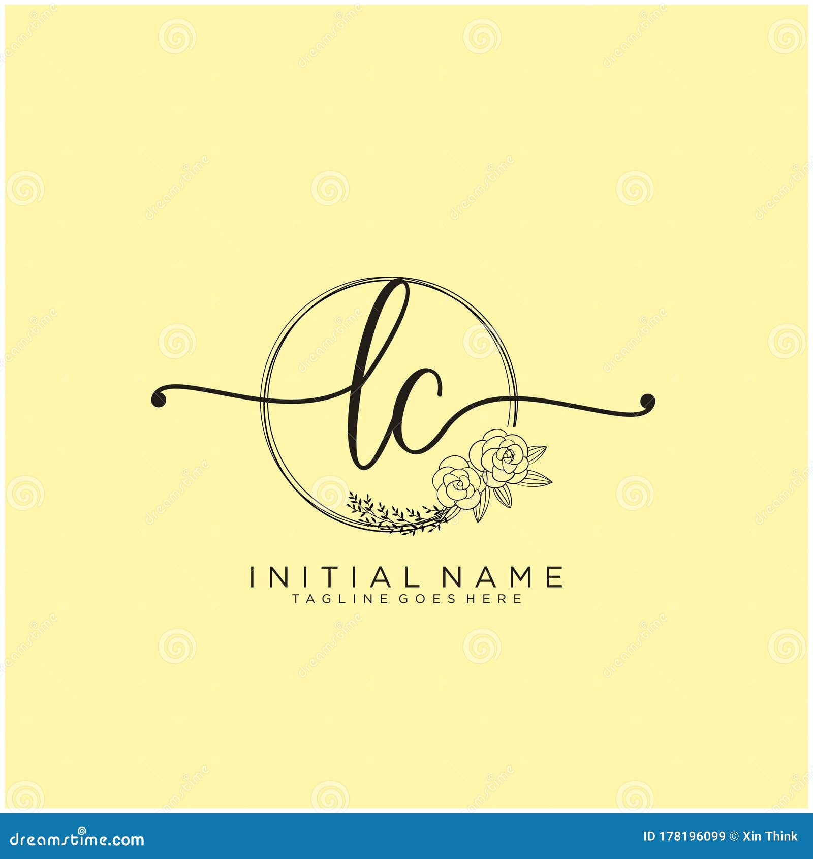 LC Letter Initial Beauty Monogram and Elegant Stock Vector ...