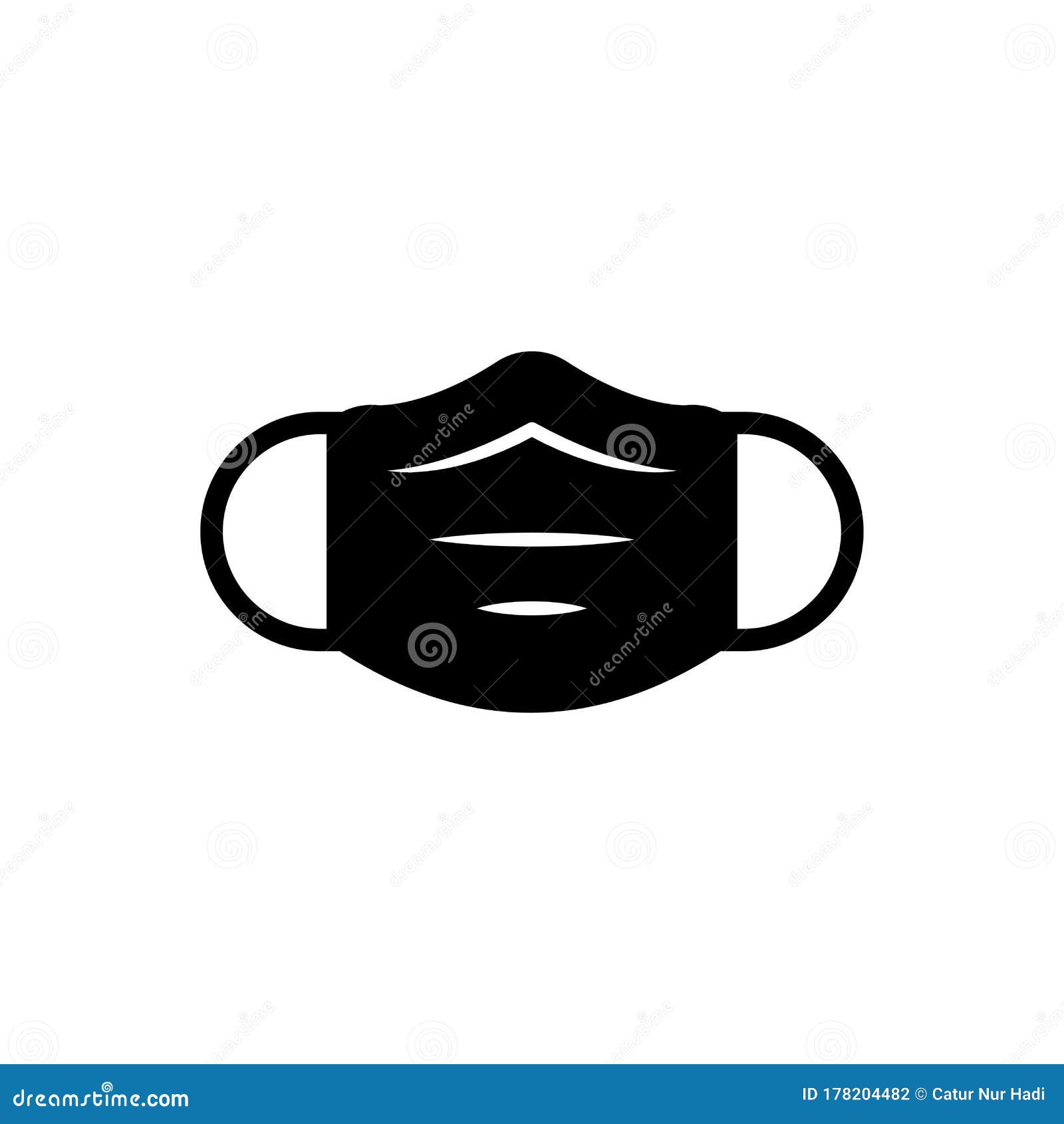 Masker Icon Vector Design Trendy Stock Vector - Illustration of disease ...