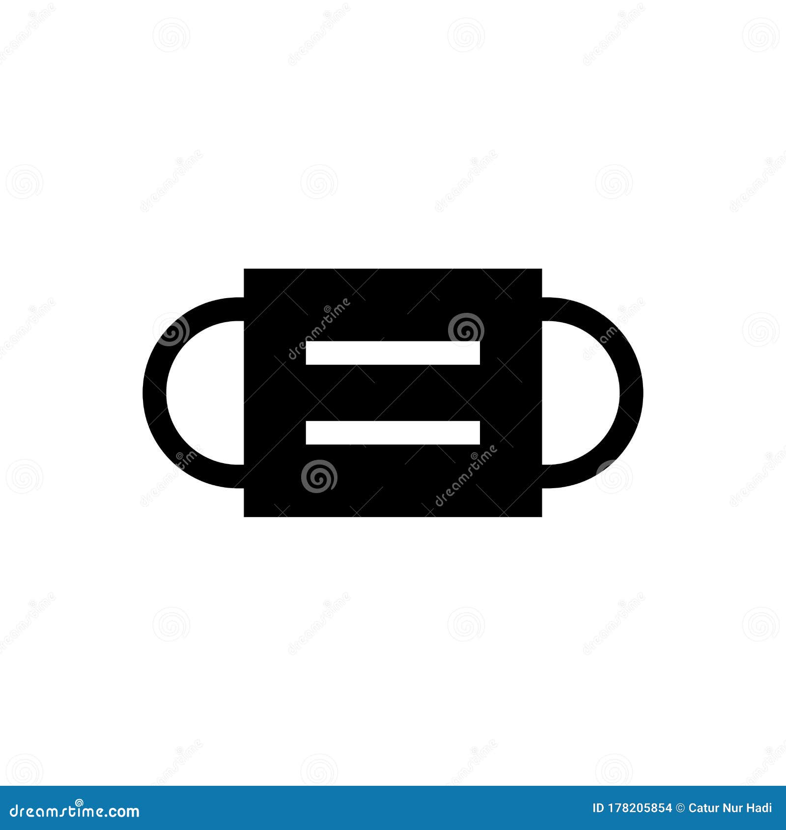 Masker Icon Vector Design Trendy Stock Vector - Illustration of covid19 ...