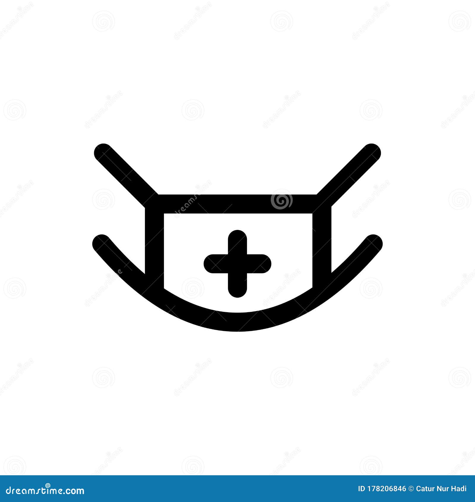 Masker Icon Vector Design Trendy Stock Vector - Illustration of care ...