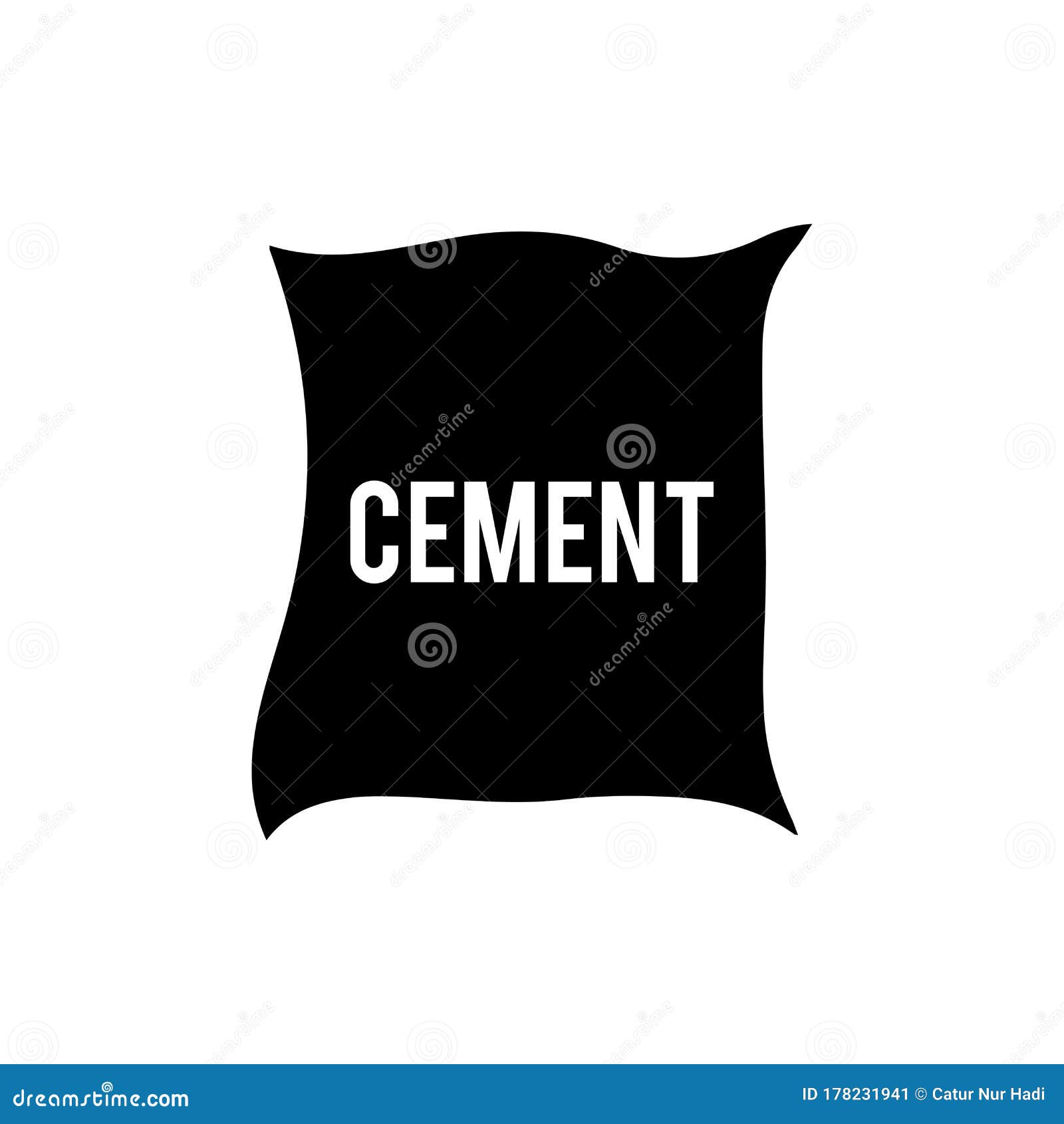 Cement Bag Icon Vector Design Trendy Stock Vector - Illustration of ...