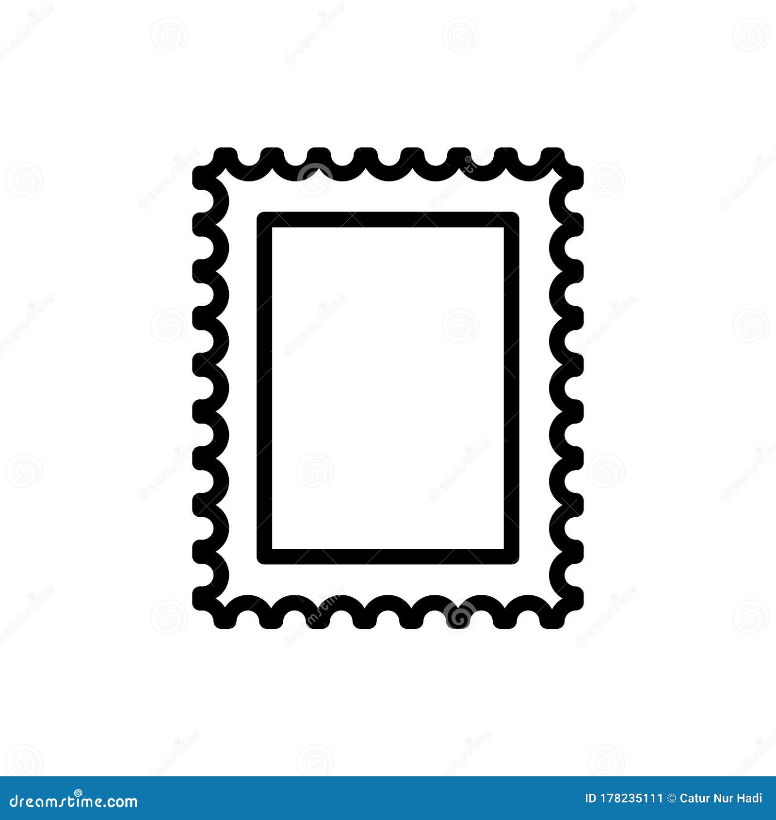 Stamp Post Icon Vector Design Trendy Stock Vector - Illustration of ...