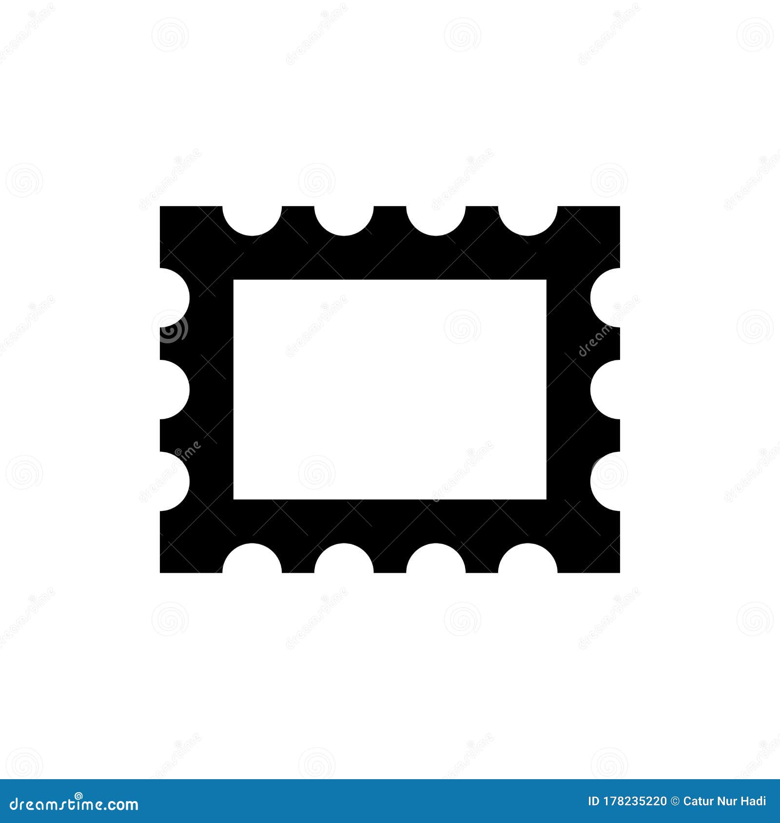 Stamp Post Icon Vector Design Trendy Stock Vector - Illustration of ...