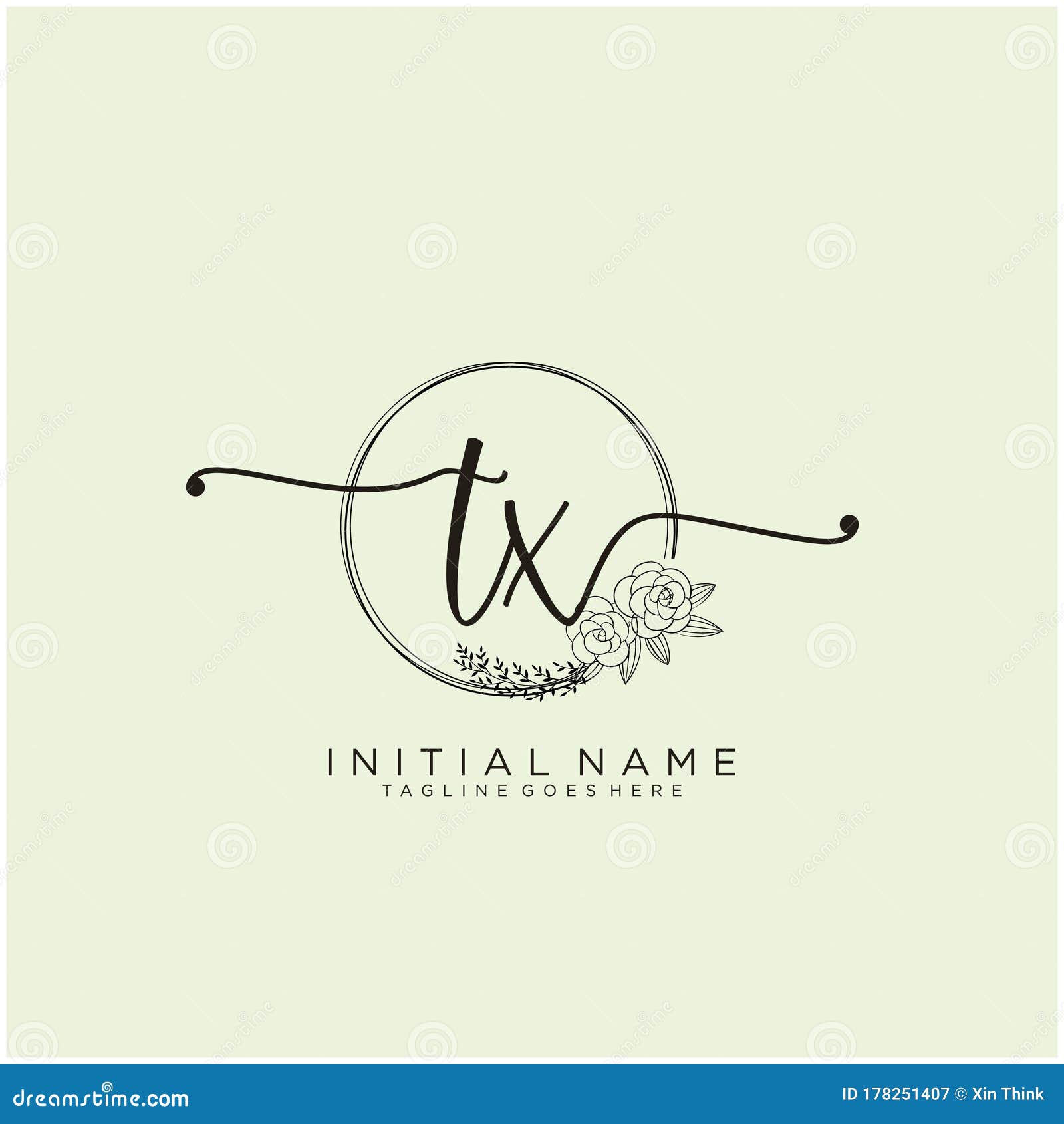 TX Letter Initial Beauty Monogram and Elegant Stock Vector ...