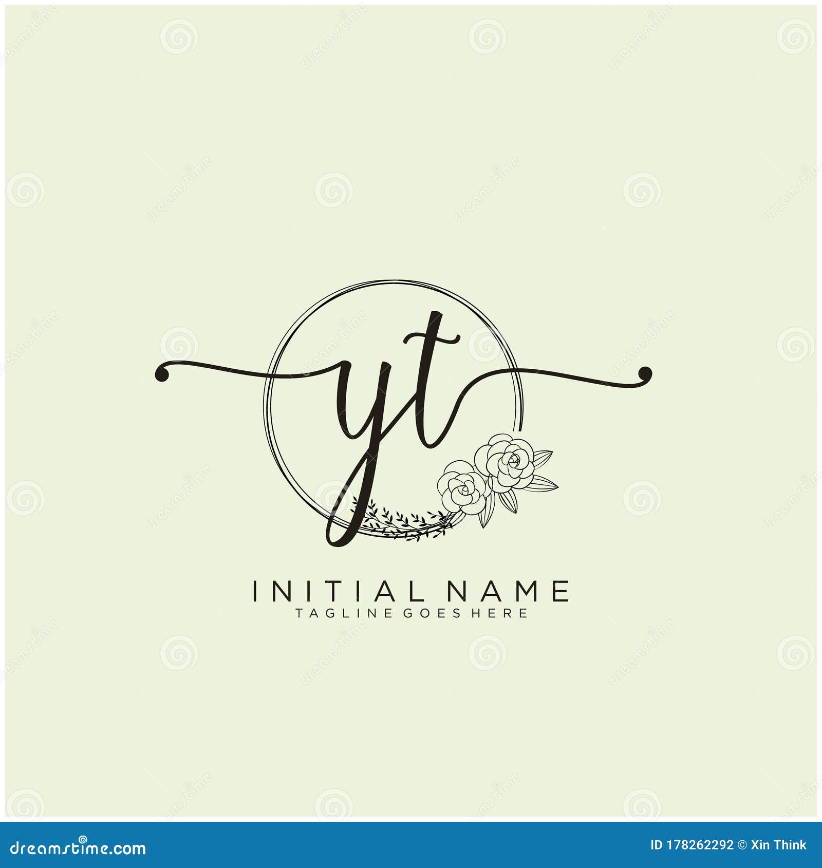 YT Letter Initial Beauty Monogram and Elegant Stock Vector ...