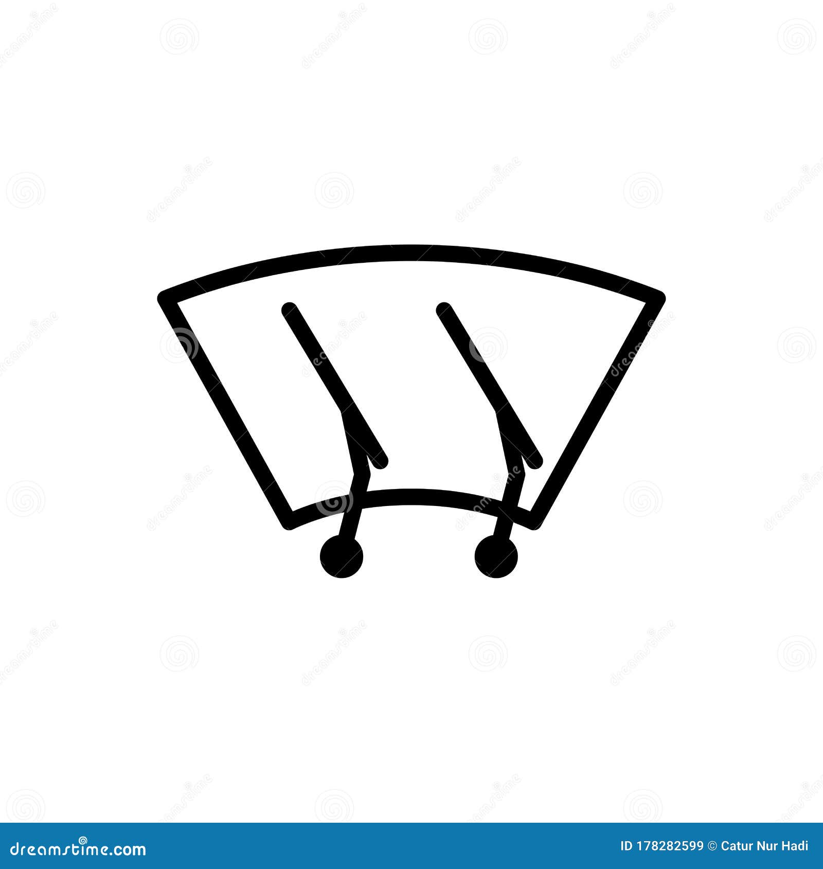 Car Wiper Icon Vector Design Trendy Stock Vector - Illustration of ...