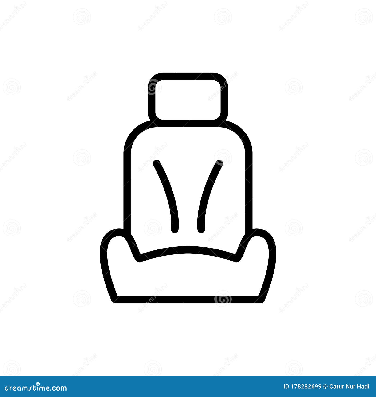 Car Seat Icon Vector Design Trendy Stock Vector - Illustration of ...