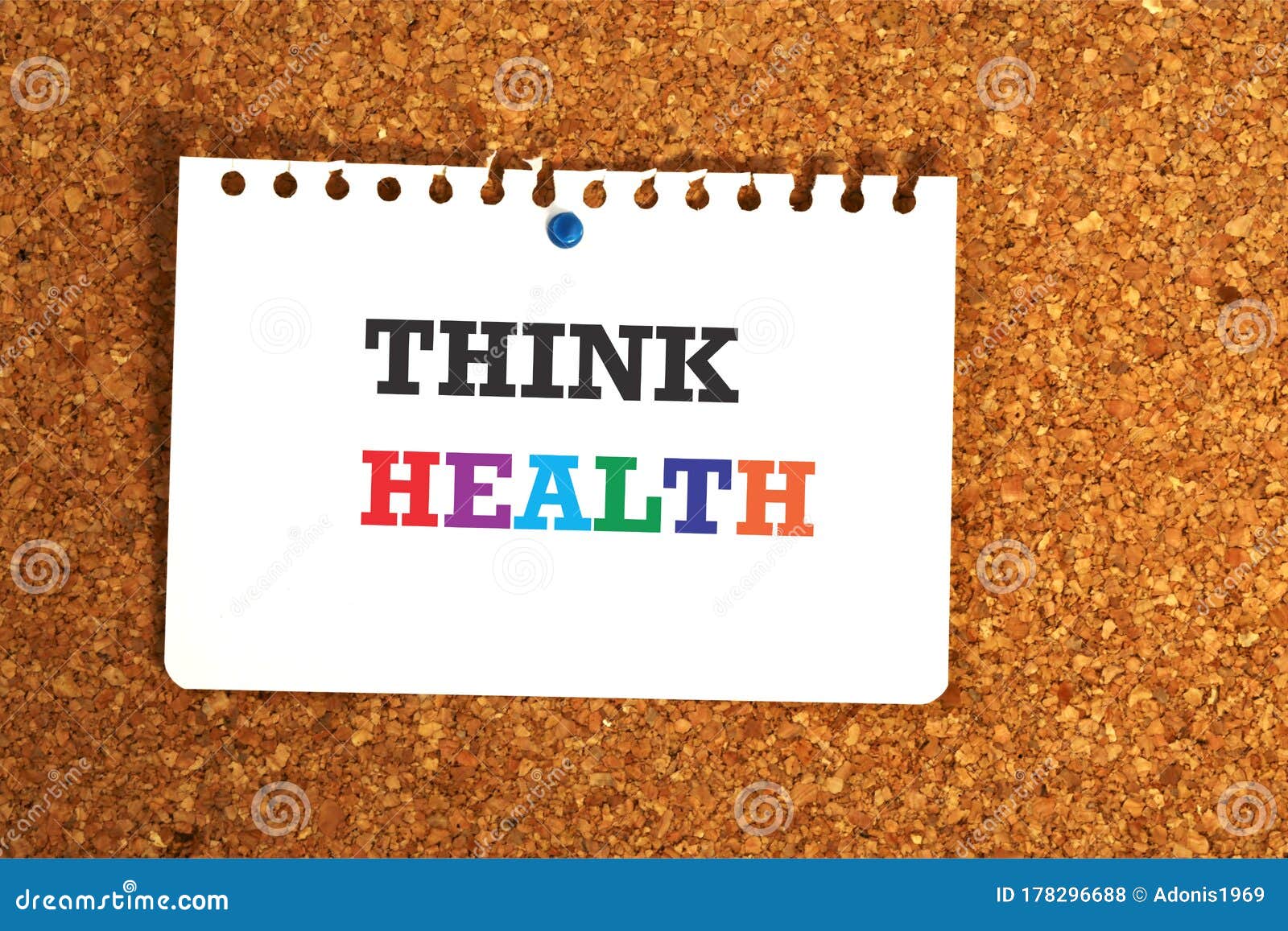 Think health on paper stock photo. Image of diagnostic - 178296688