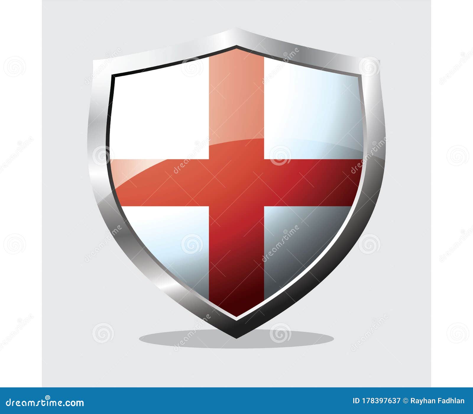 England Country Flag Shield Icon Stock Vector - Illustration of holiday ...