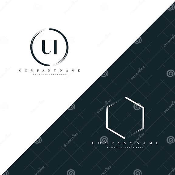 Letter UI Initial Logo Vector with Colorful Stock Illustration ...