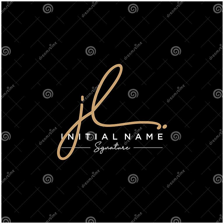 Letter JL Signature Logo Template Vector Stock Vector - Illustration of ...