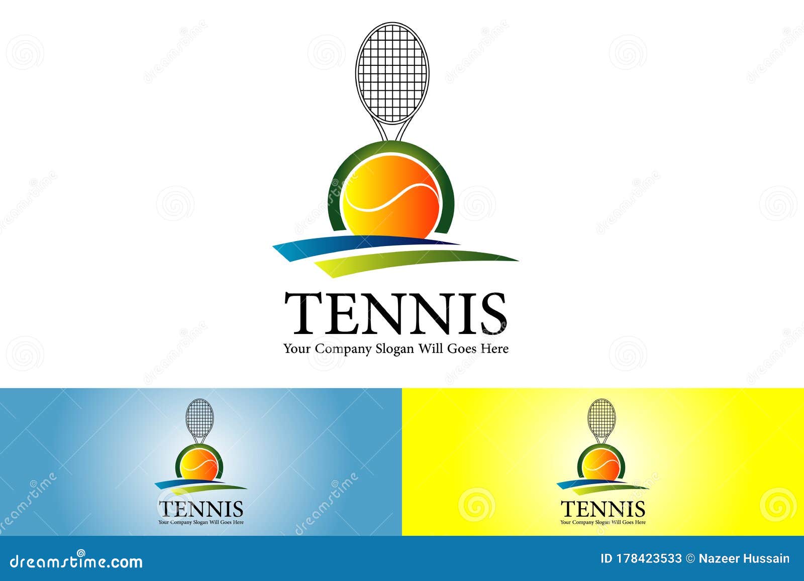 Tennis Game Playing Vector Logo Stock Vector - Illustration of isolated ...