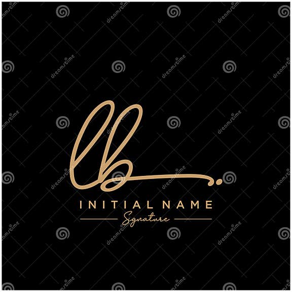 Letter LB Signature Logo Template Vector Stock Vector - Illustration of ...