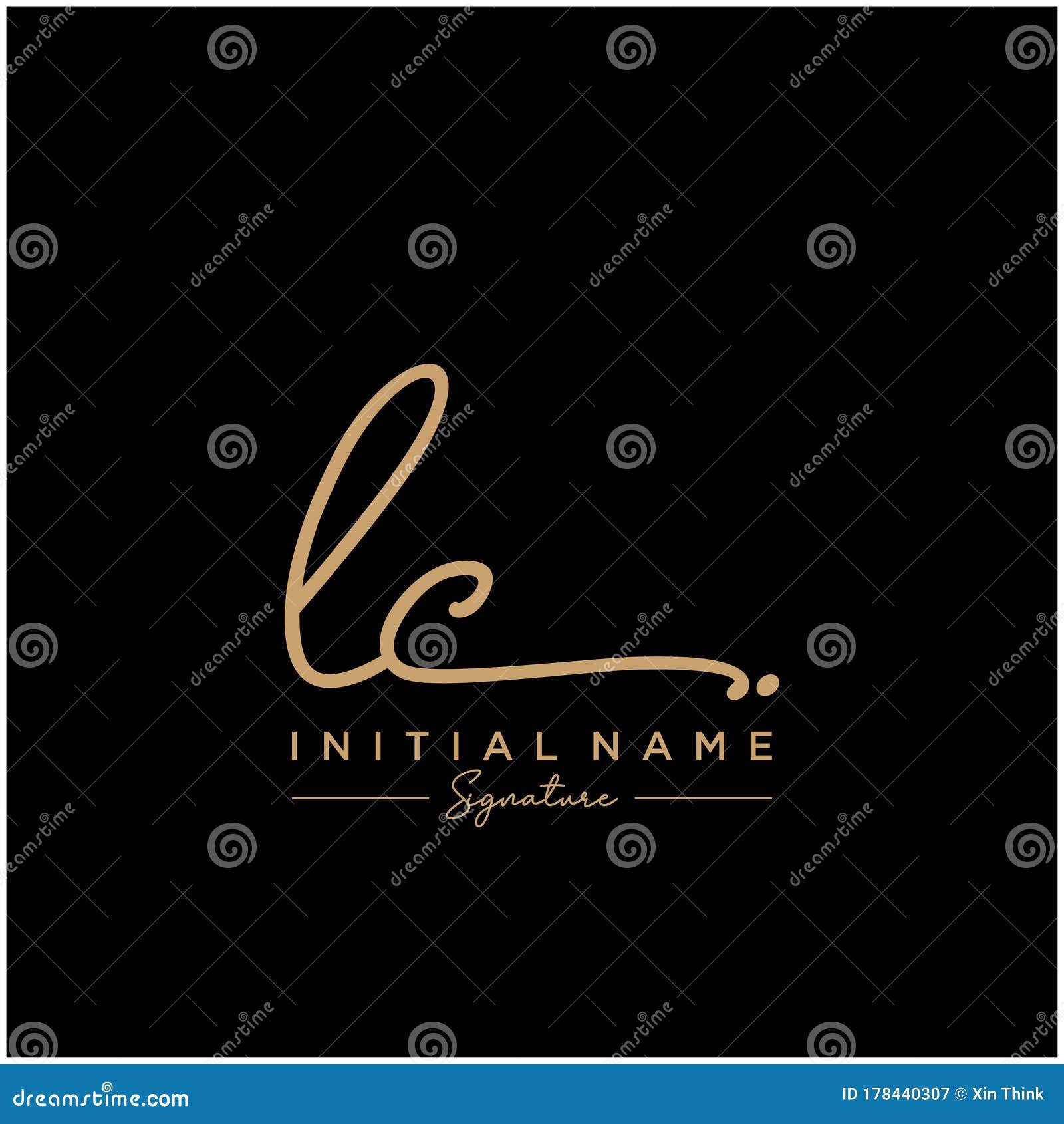 Letter LC Signature Logo Template Vector Stock Vector - Illustration of ...