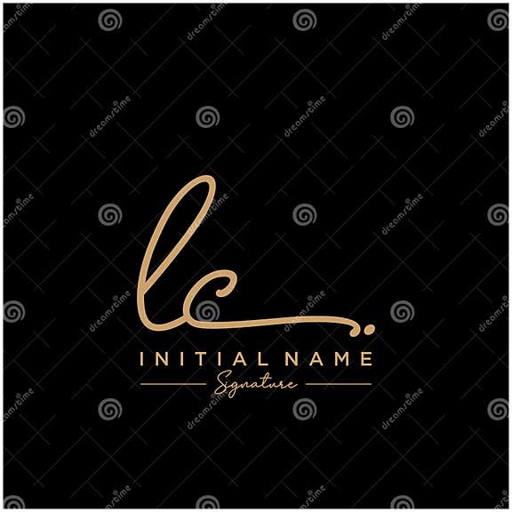 Letter LC Signature Logo Template Vector Stock Vector - Illustration of ...
