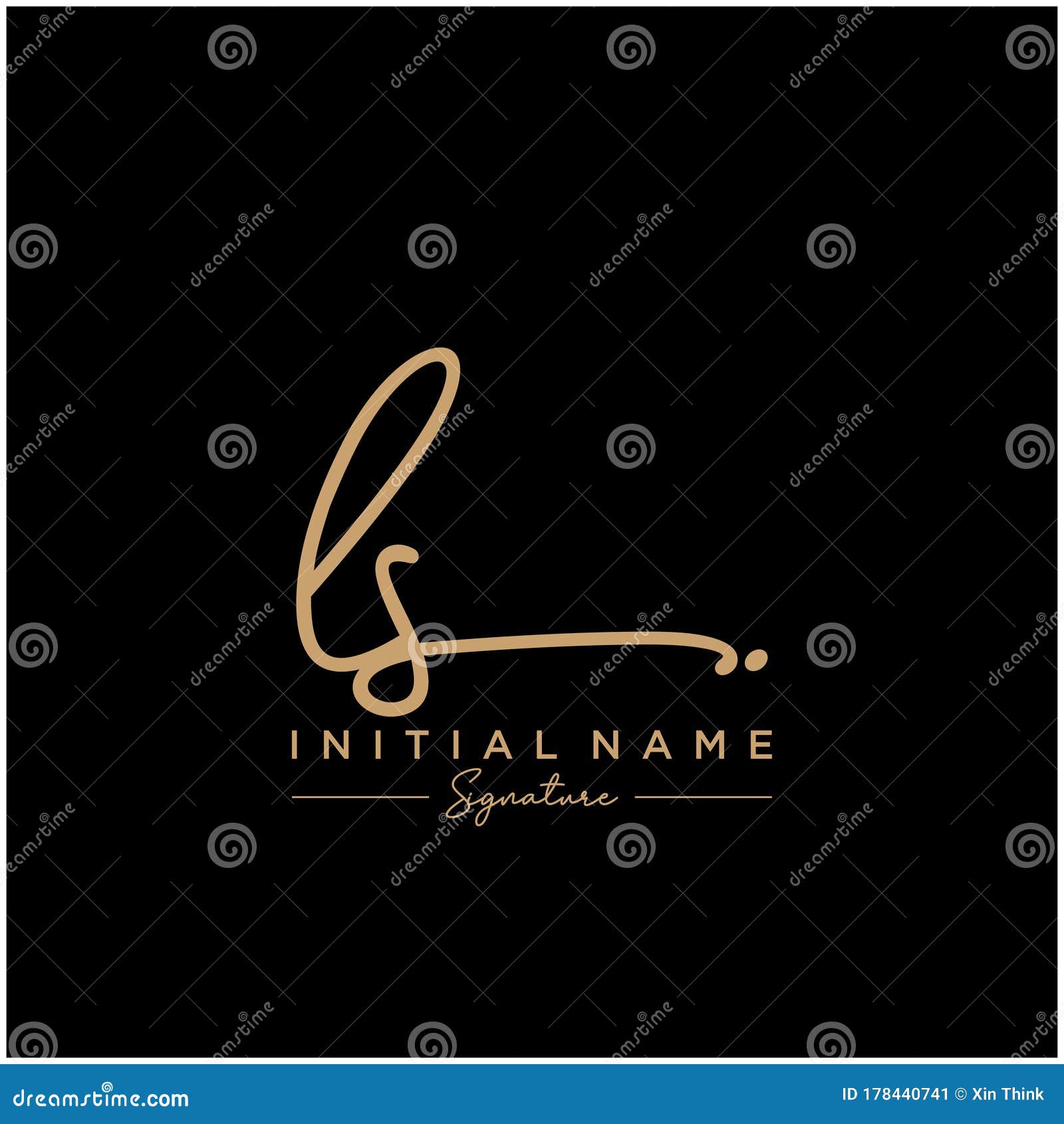 Letter LS Signature Logo Template Vector Stock Vector - Illustration of ...