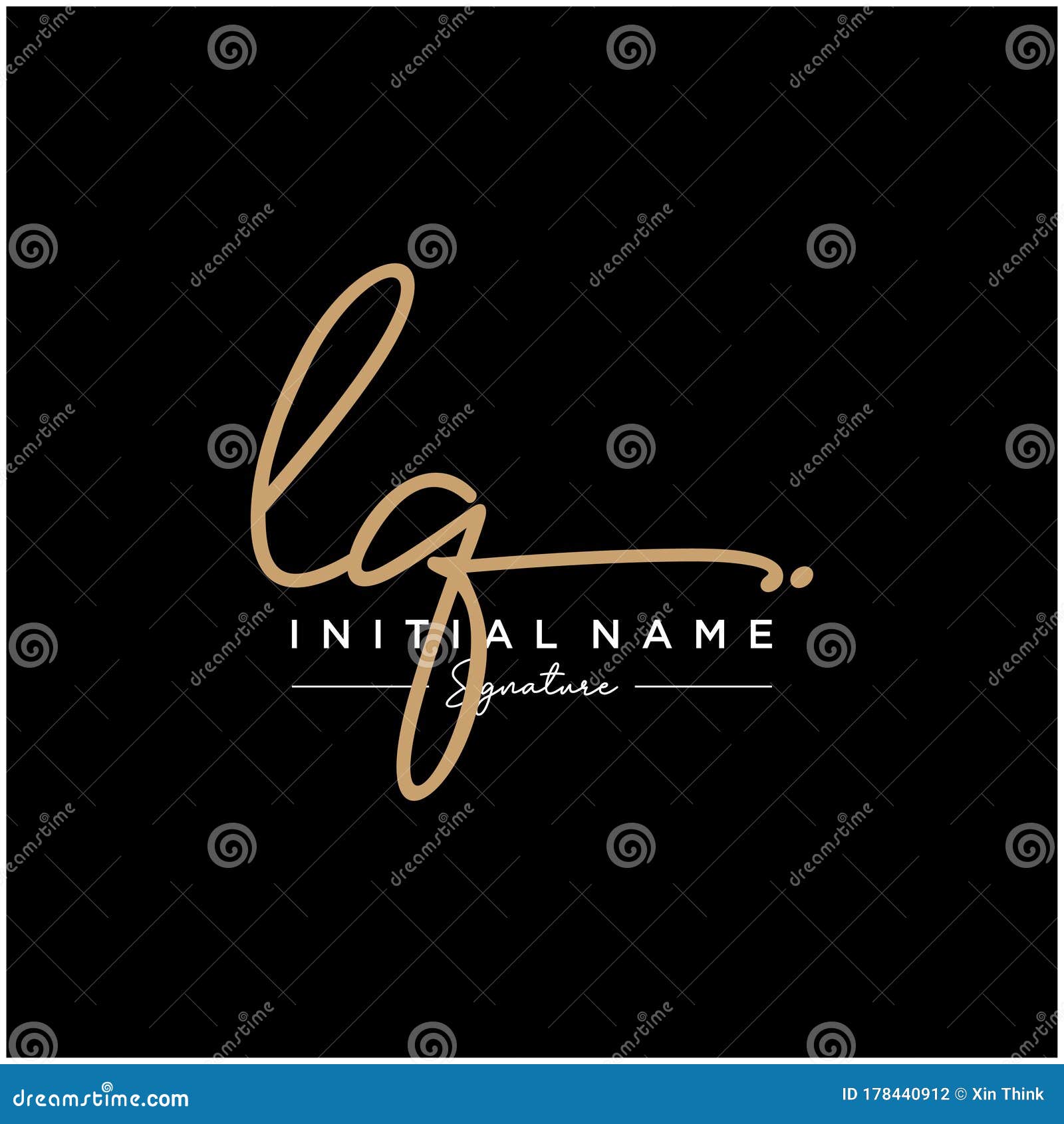 Letter LQ Signature Logo Template Vector Stock Vector - Illustration of ...