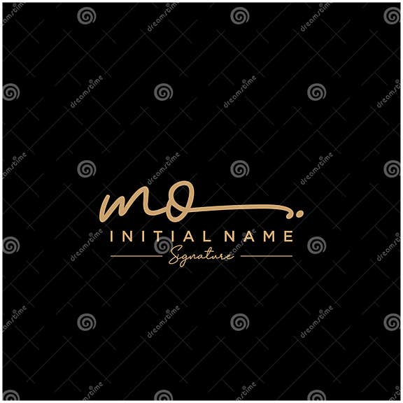 Letter MO Signature Logo Template Vector Stock Vector - Illustration of ...