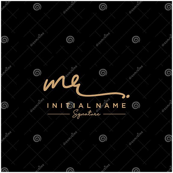 Letter MR Signature Logo Template Vector Stock Vector - Illustration of ...