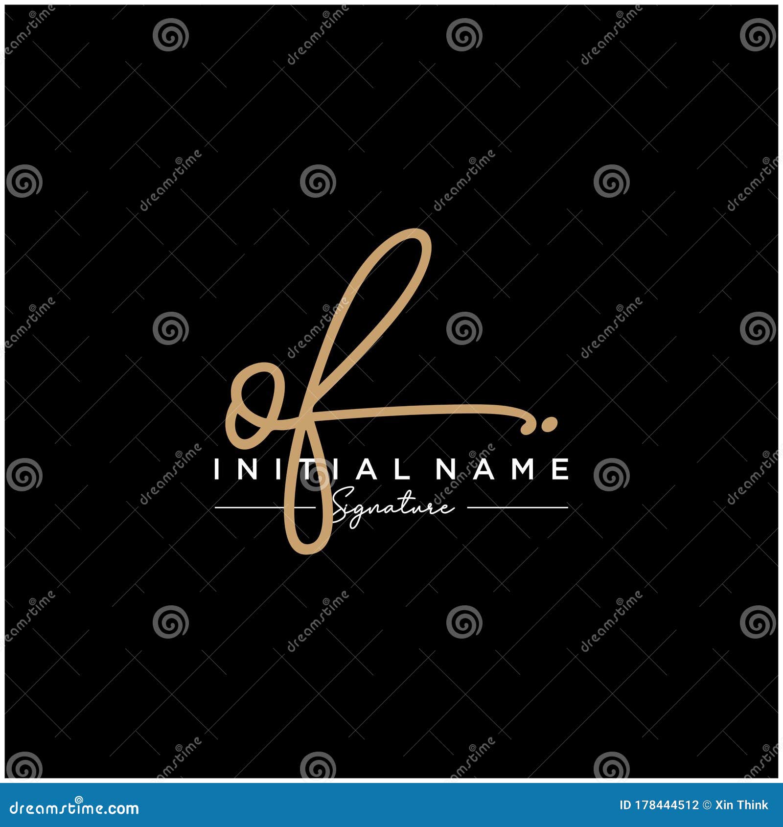 Letter of Signature Logo Template Vector Stock Vector - Illustration of ...