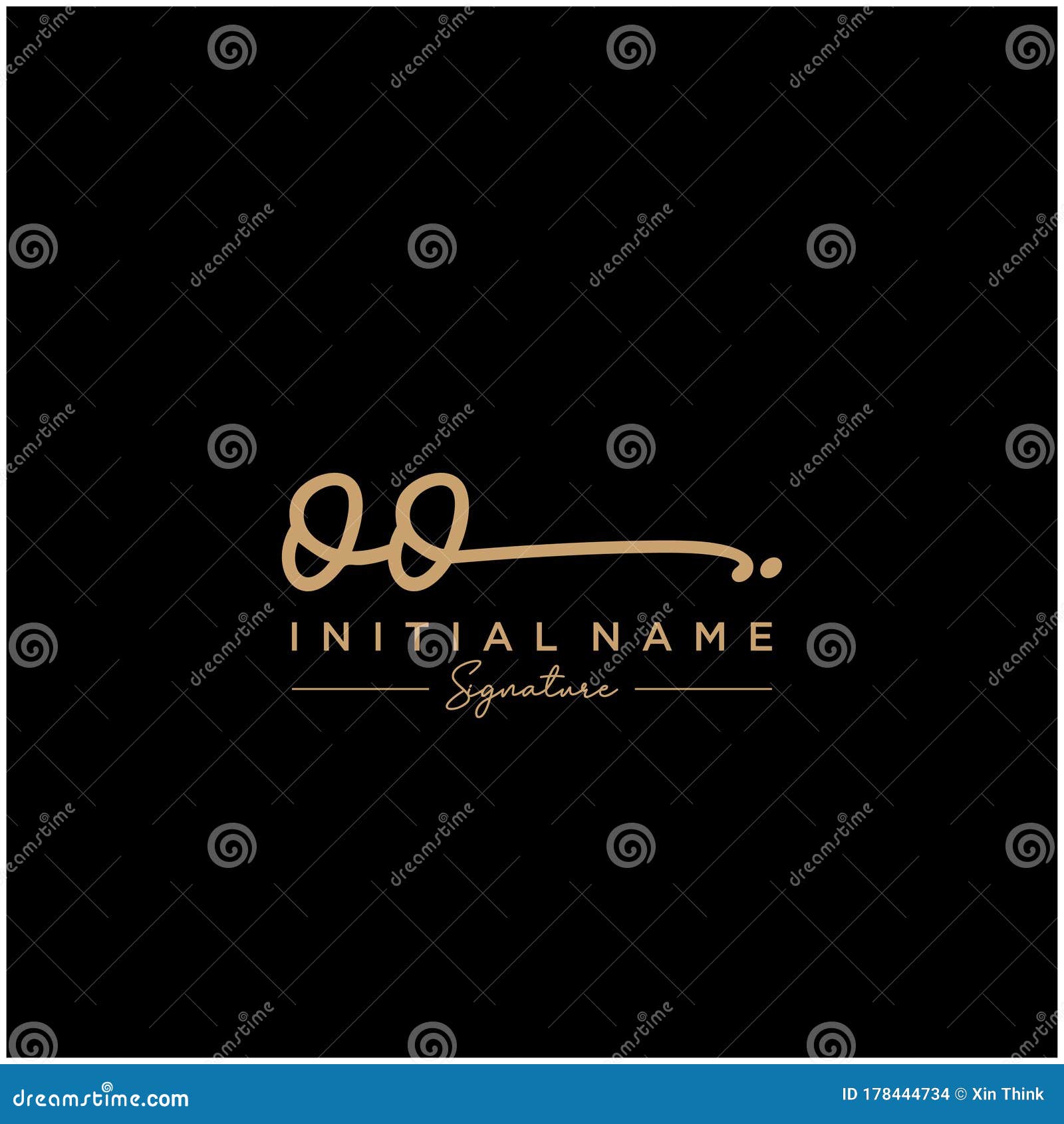 Letter OO Signature Logo Template Vector Stock Vector - Illustration of ...