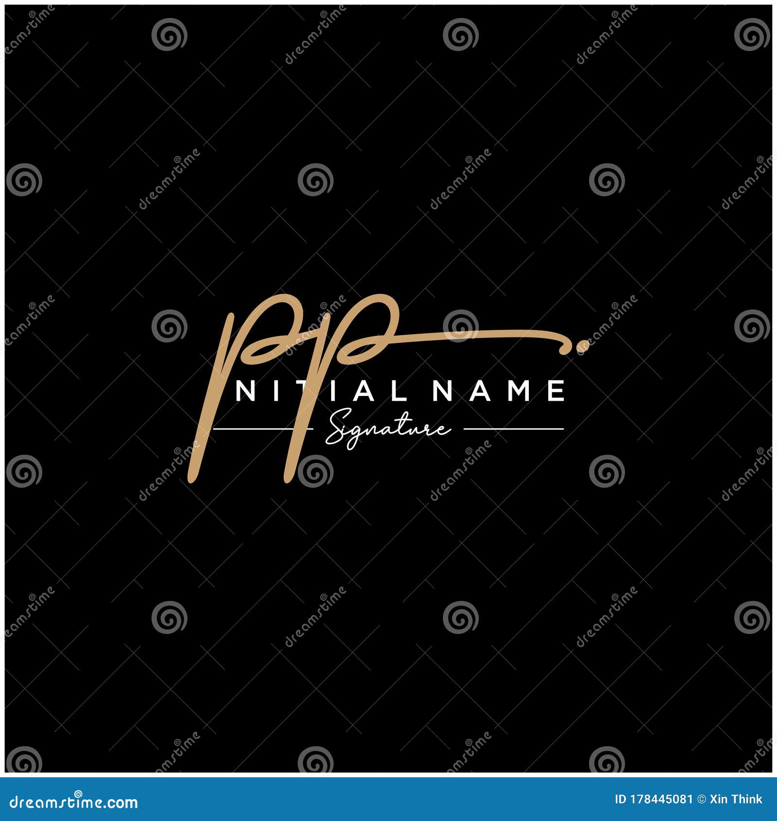 Letter PP Signature Logo Template Vector Stock Vector - Illustration of ...