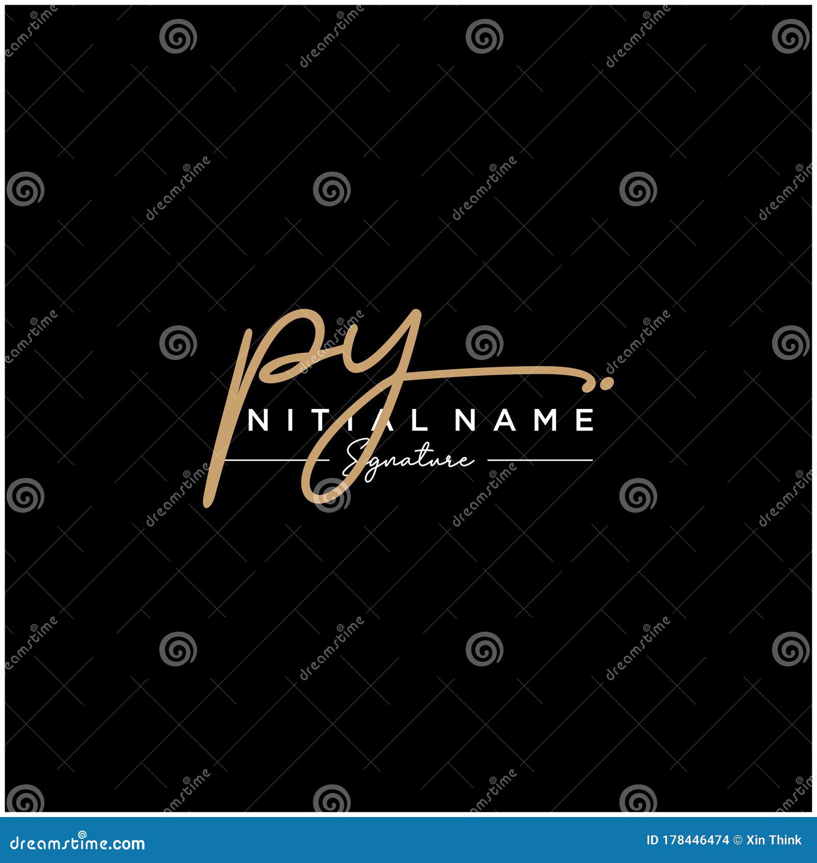 Letter PY Signature Logo Template Vector Stock Vector - Illustration of ...