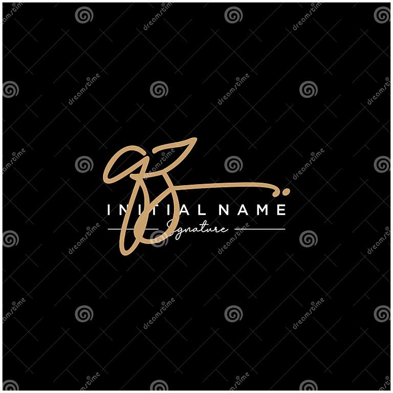 Letter QZ Signature Logo Template Vector Stock Vector - Illustration of ...
