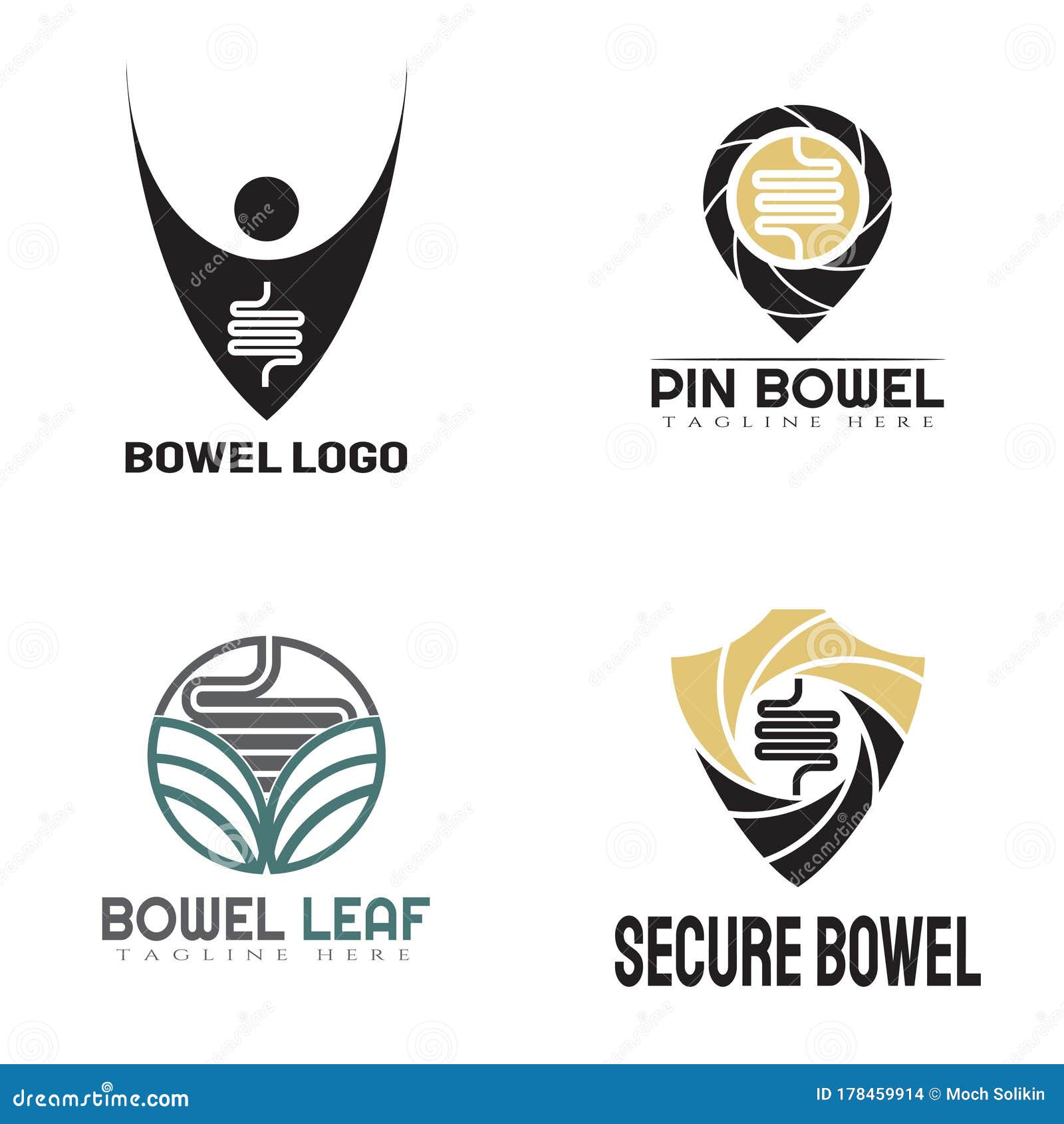 Intestine Care Logo Design Vector, Bowel Logo,medical Icon Stock Vector ...