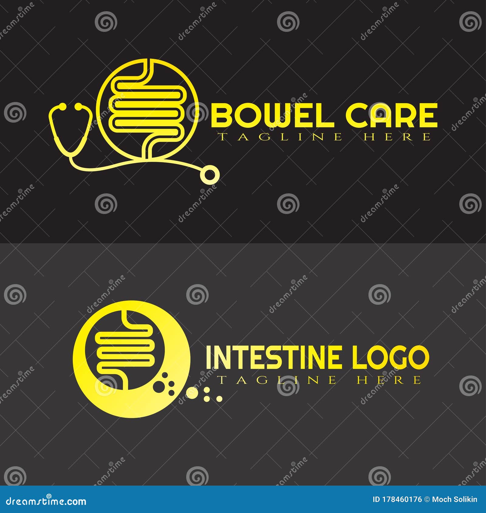 Human Intestinal Icon. Logo of the Large Intestine or Small Intestine ...