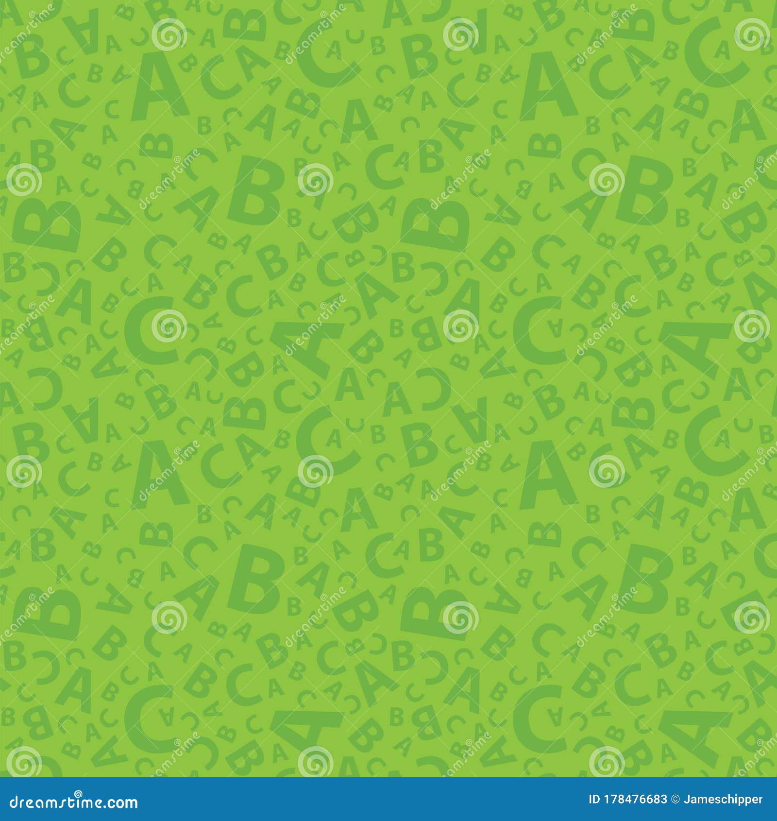 Green 123 Number Background Seamless Stock Vector - Illustration of ...