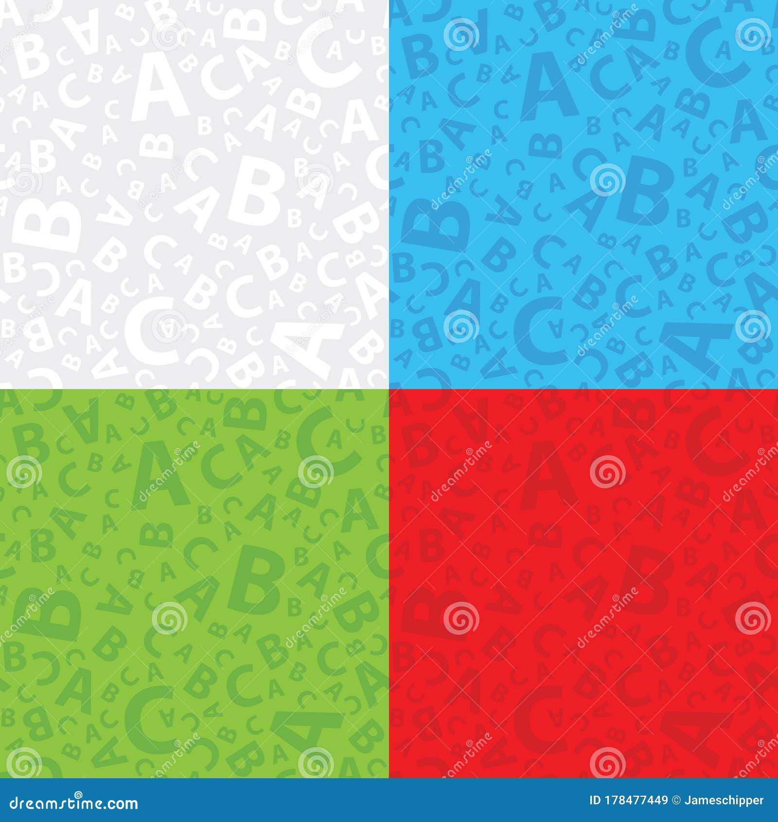 Multicolored 123 Number Background Seamless Set Stock Vector ...