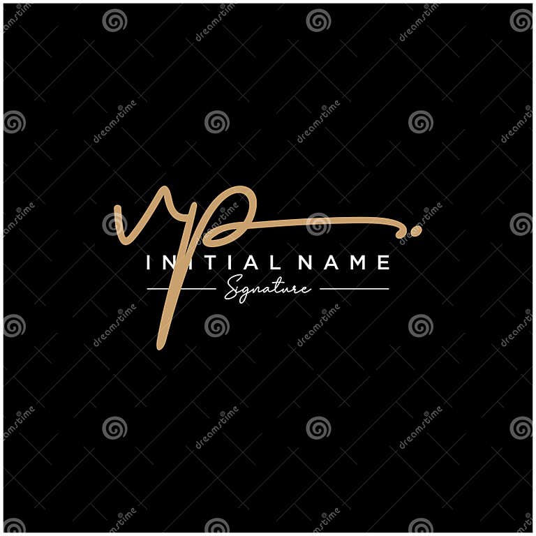 Letter VP Signature Logo Template Vector Stock Vector - Illustration of ...