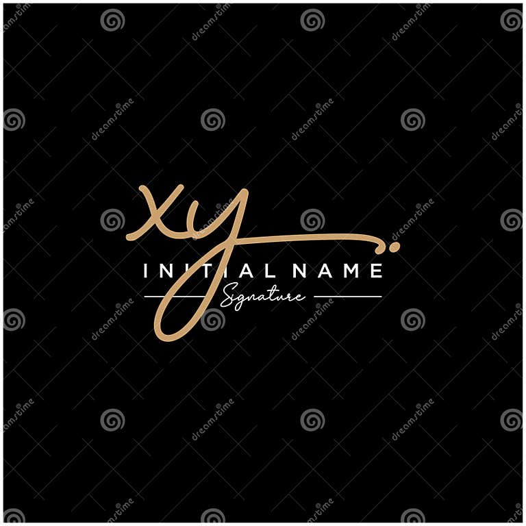 Letter XY Signature Logo Template Vector Stock Vector - Illustration of ...