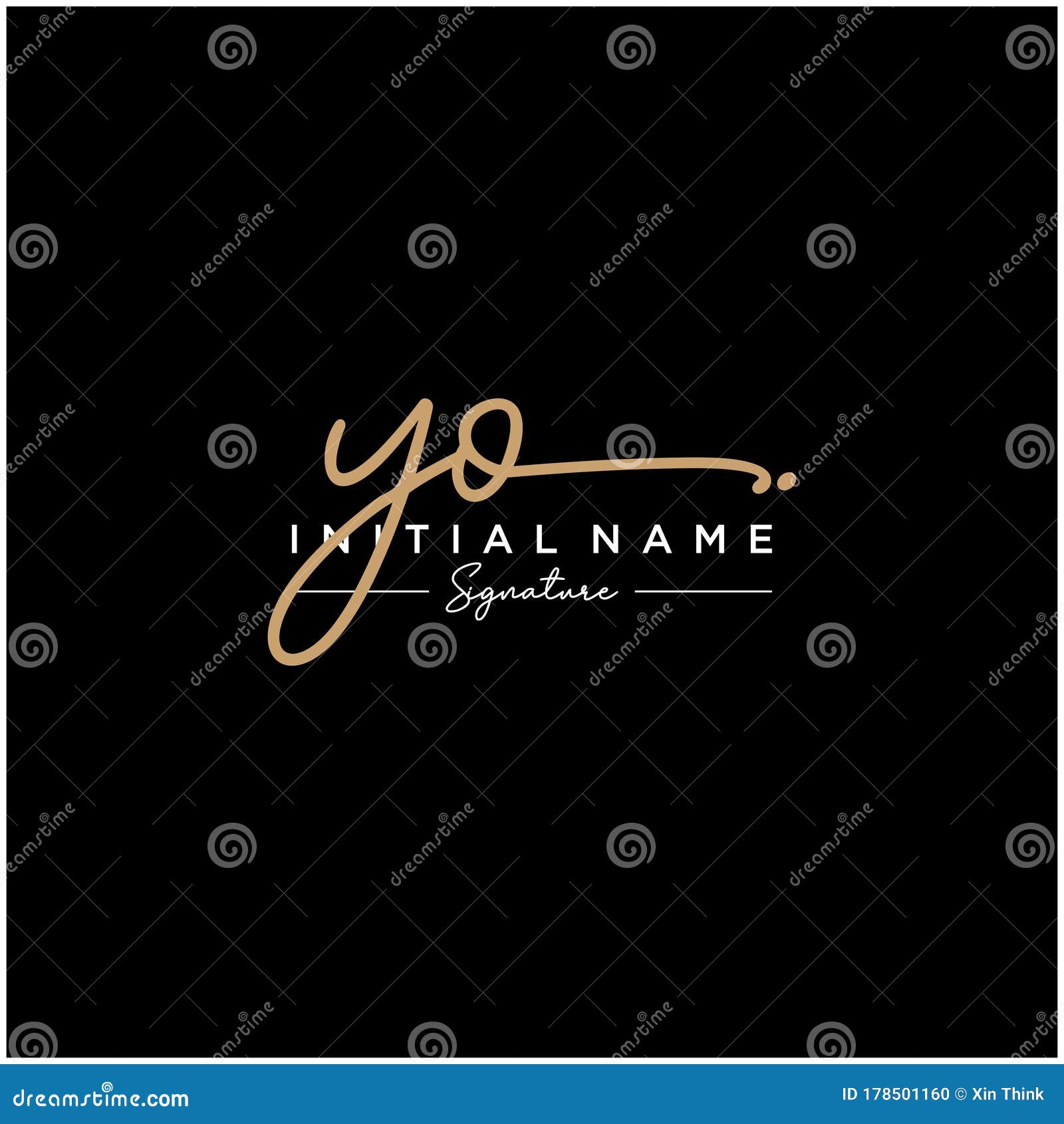 Letter YO Signature Logo Template Vector Stock Vector - Illustration of ...